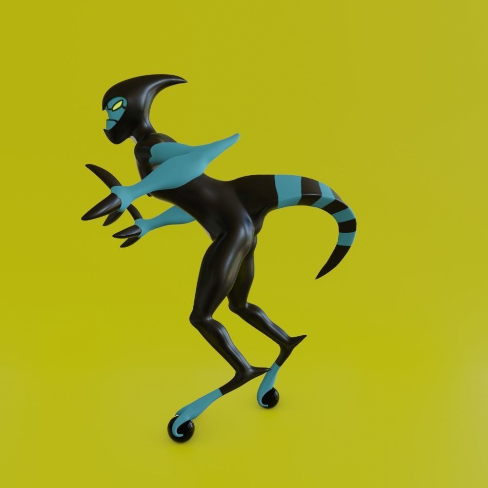 3D model XLR8 from Ben10 VR / AR / low-poly | CGTrader