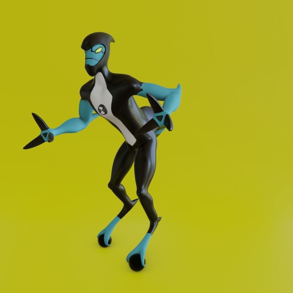 3D model XLR8 from Ben10 VR / AR / low-poly | CGTrader