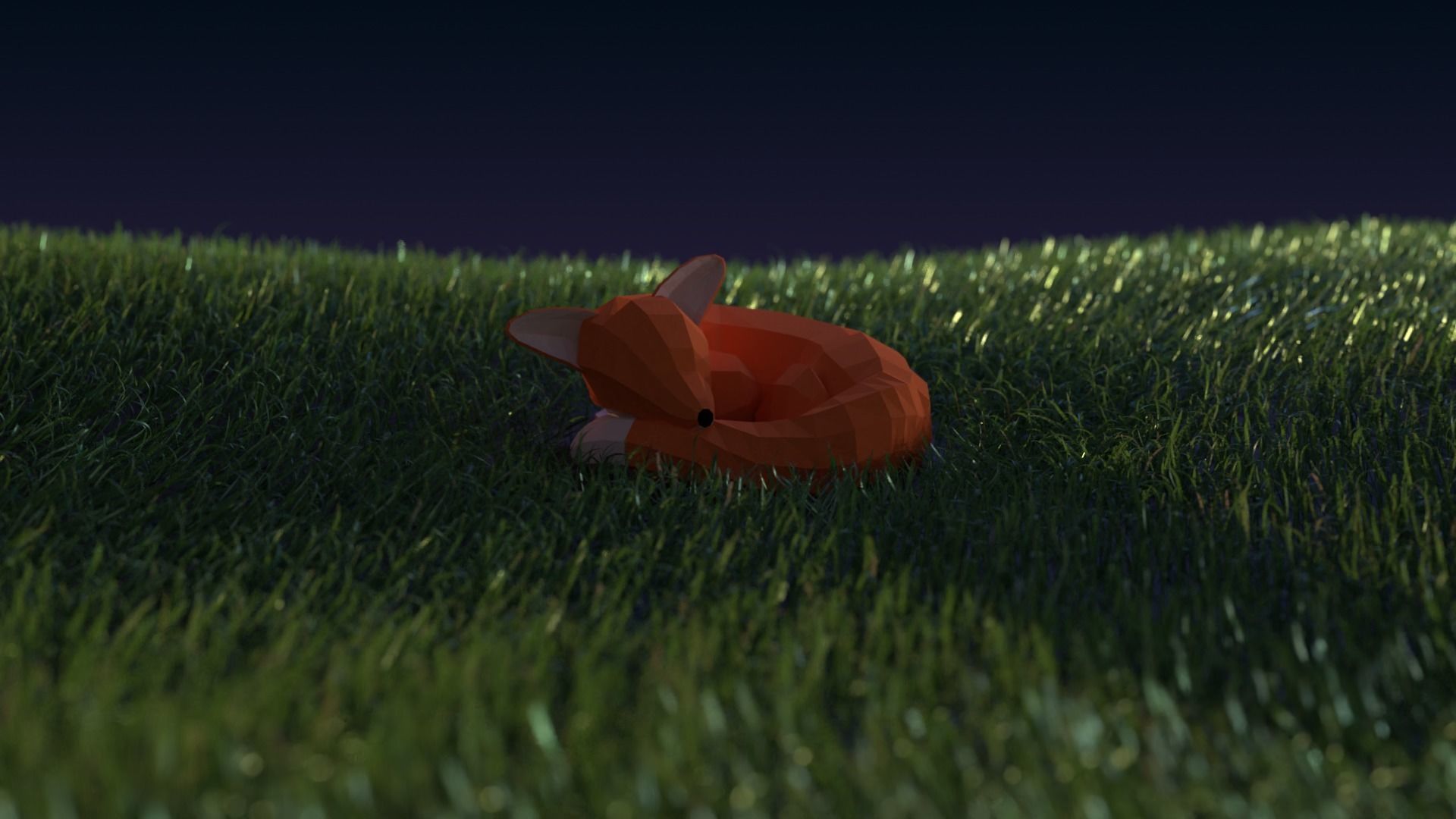 Windy Grass - Blender Geometry Node System 3D model animated | CGTrader