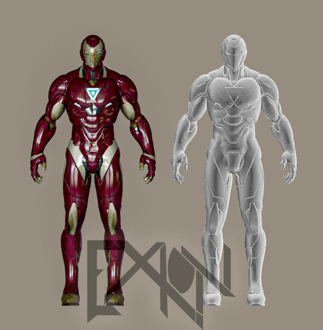 Iron Man Mk51 Prime Armor 3d Model Rigged Cgtrader