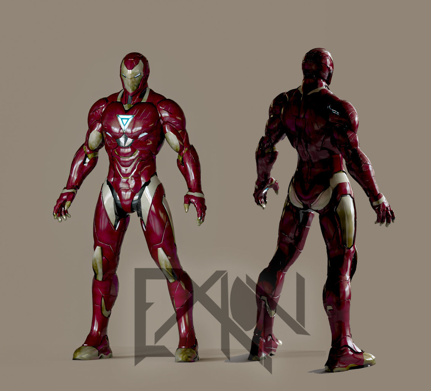 Iron Man MK51 Prime Armor 3D model rigged | CGTrader
