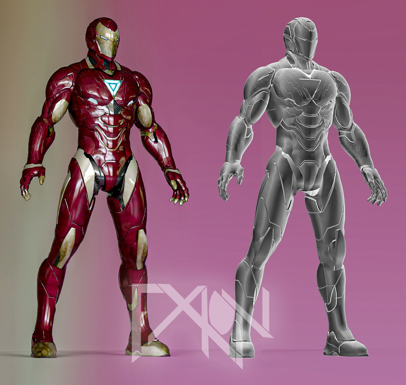 Iron Man Mk51 Prime Armor 3d Model Rigged Cgtrader