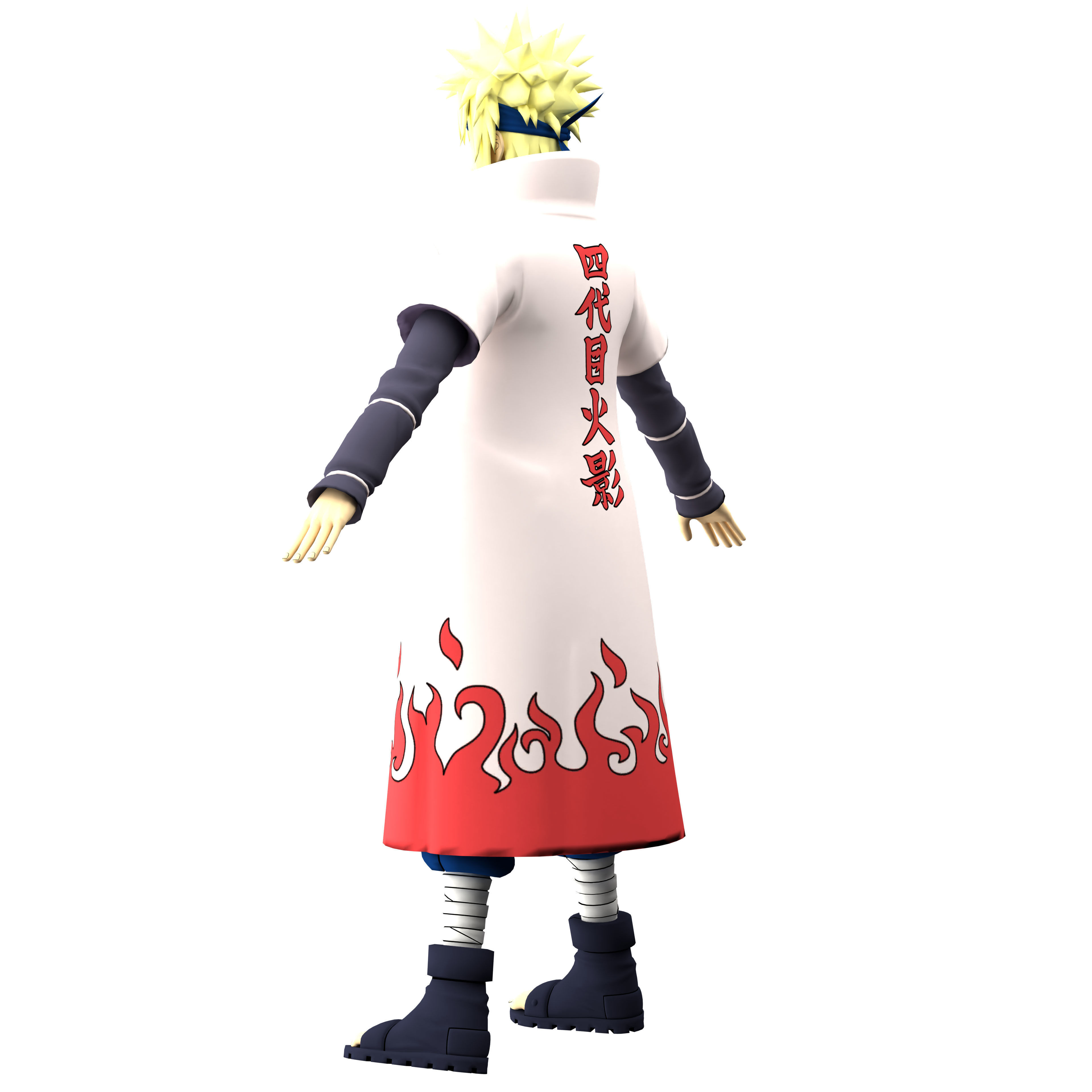 3D model Minato Namikaze VR / AR / low-poly | CGTrader