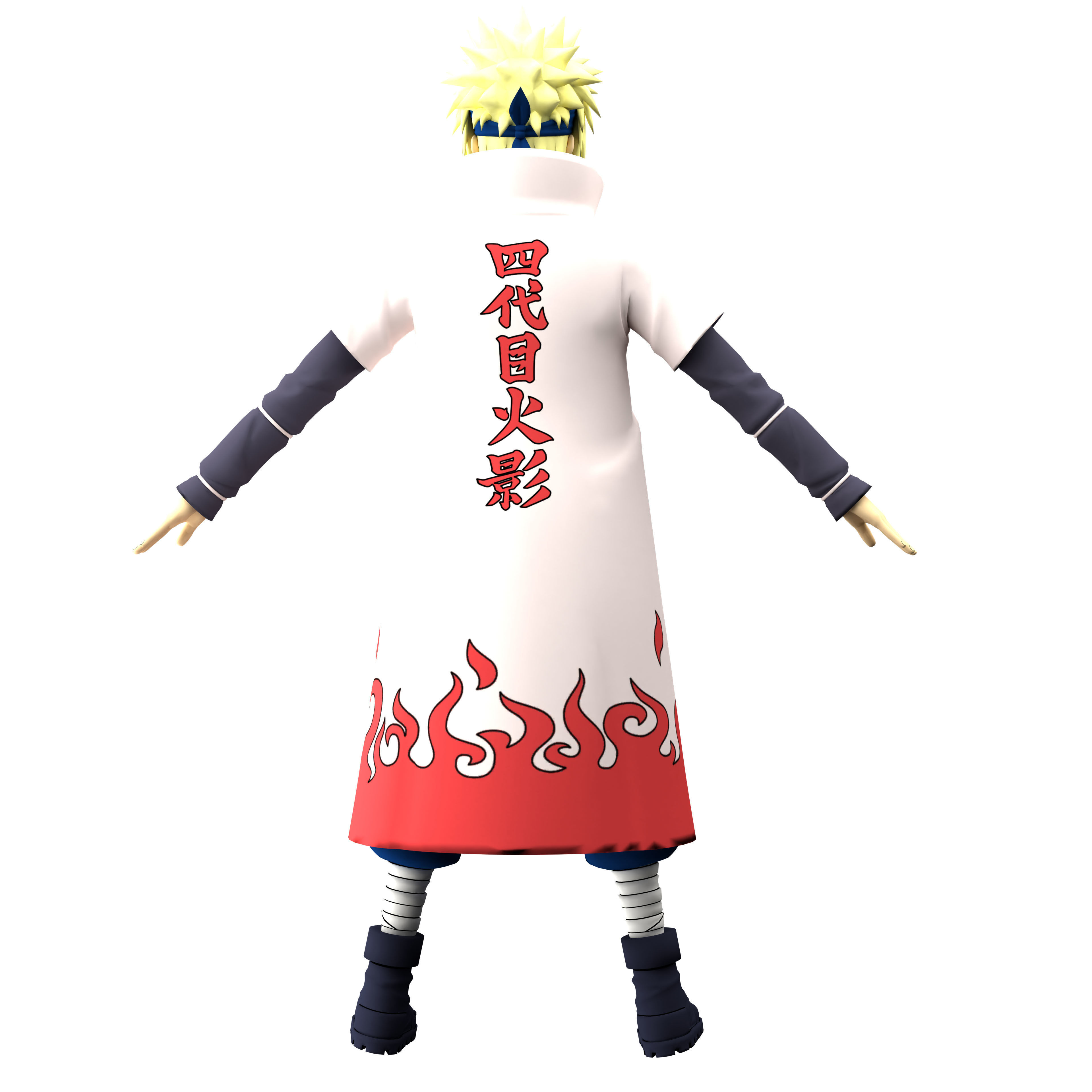 3D model Minato Namikaze VR / AR / low-poly | CGTrader