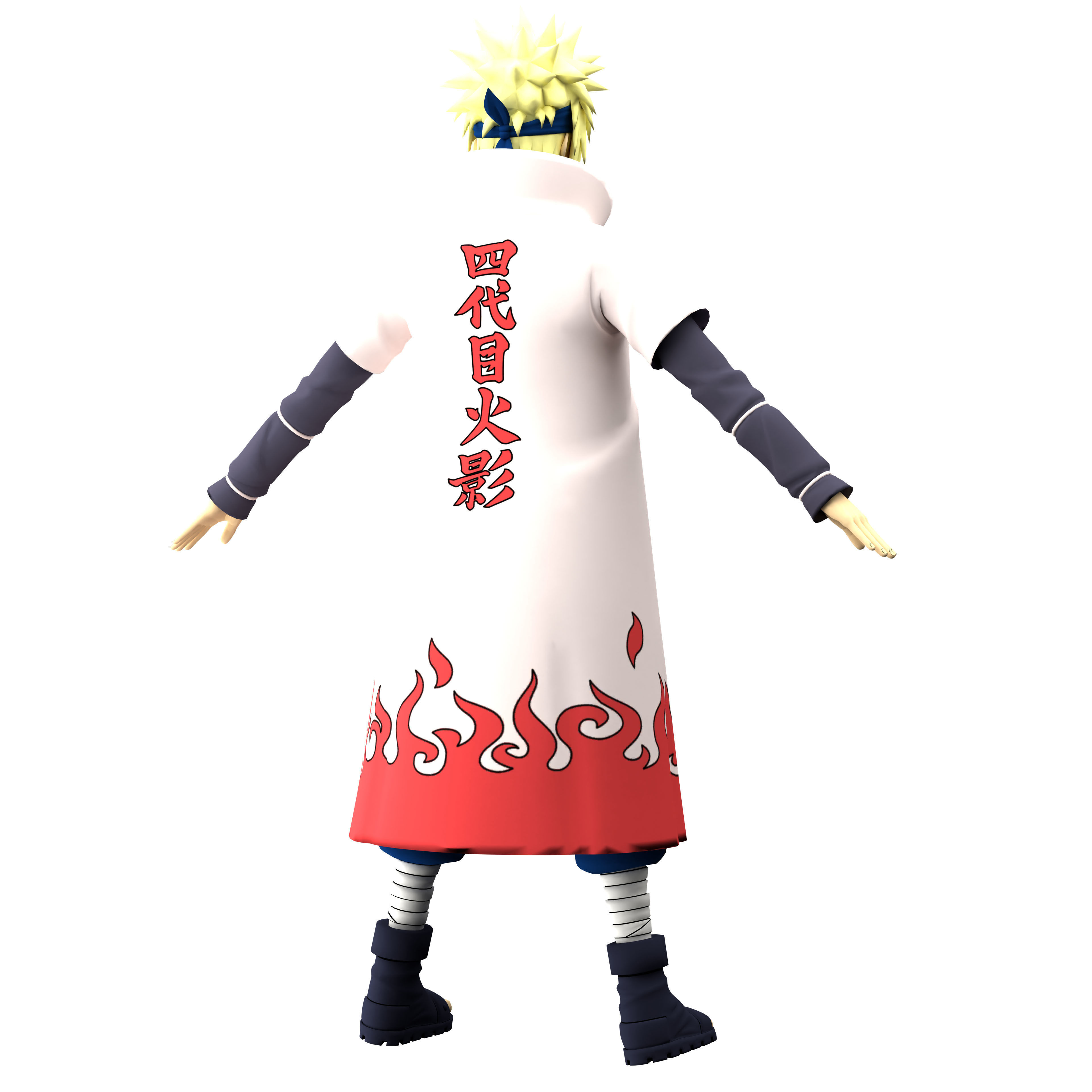 3D model Minato Namikaze VR / AR / low-poly | CGTrader