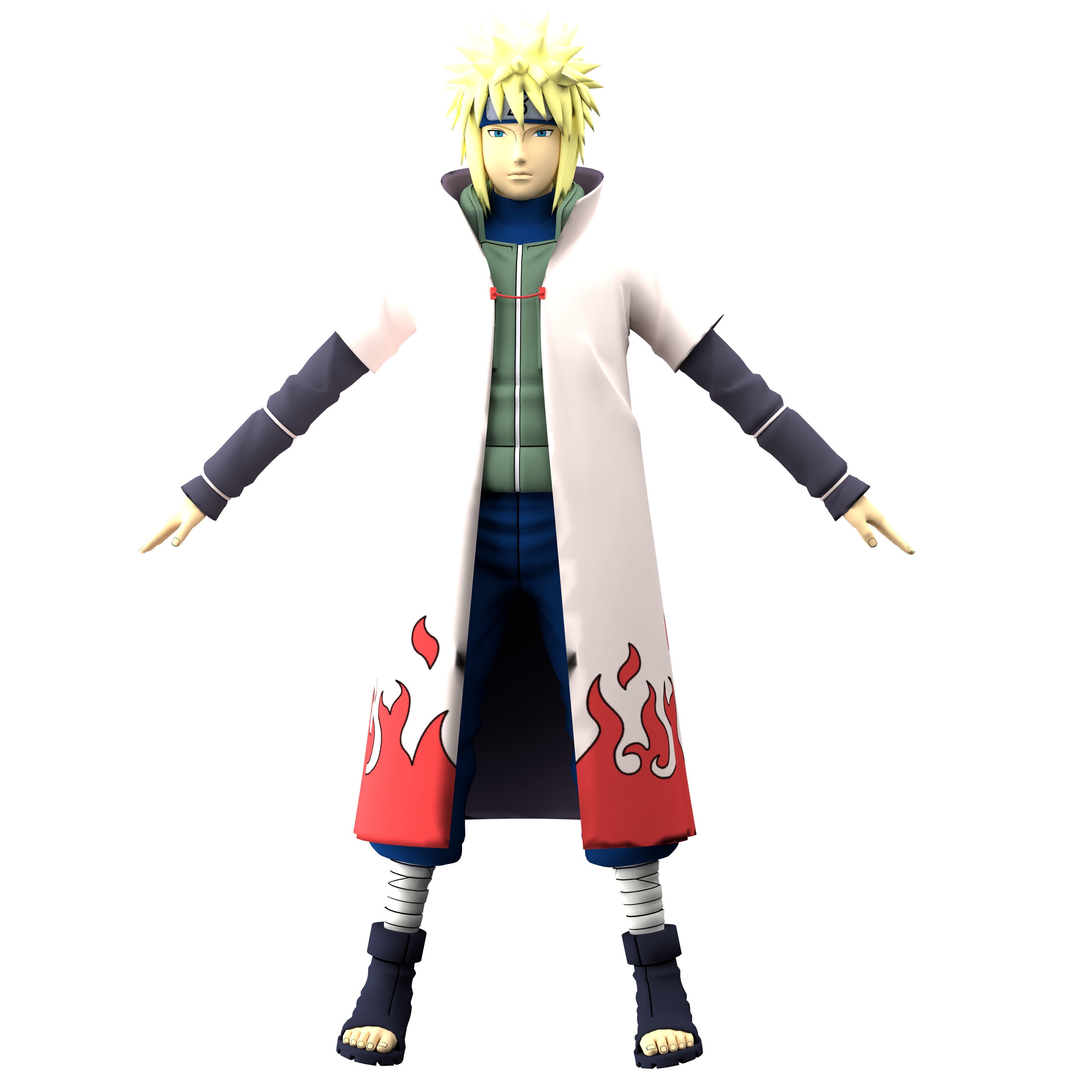 3D model Minato Namikaze VR / AR / low-poly | CGTrader