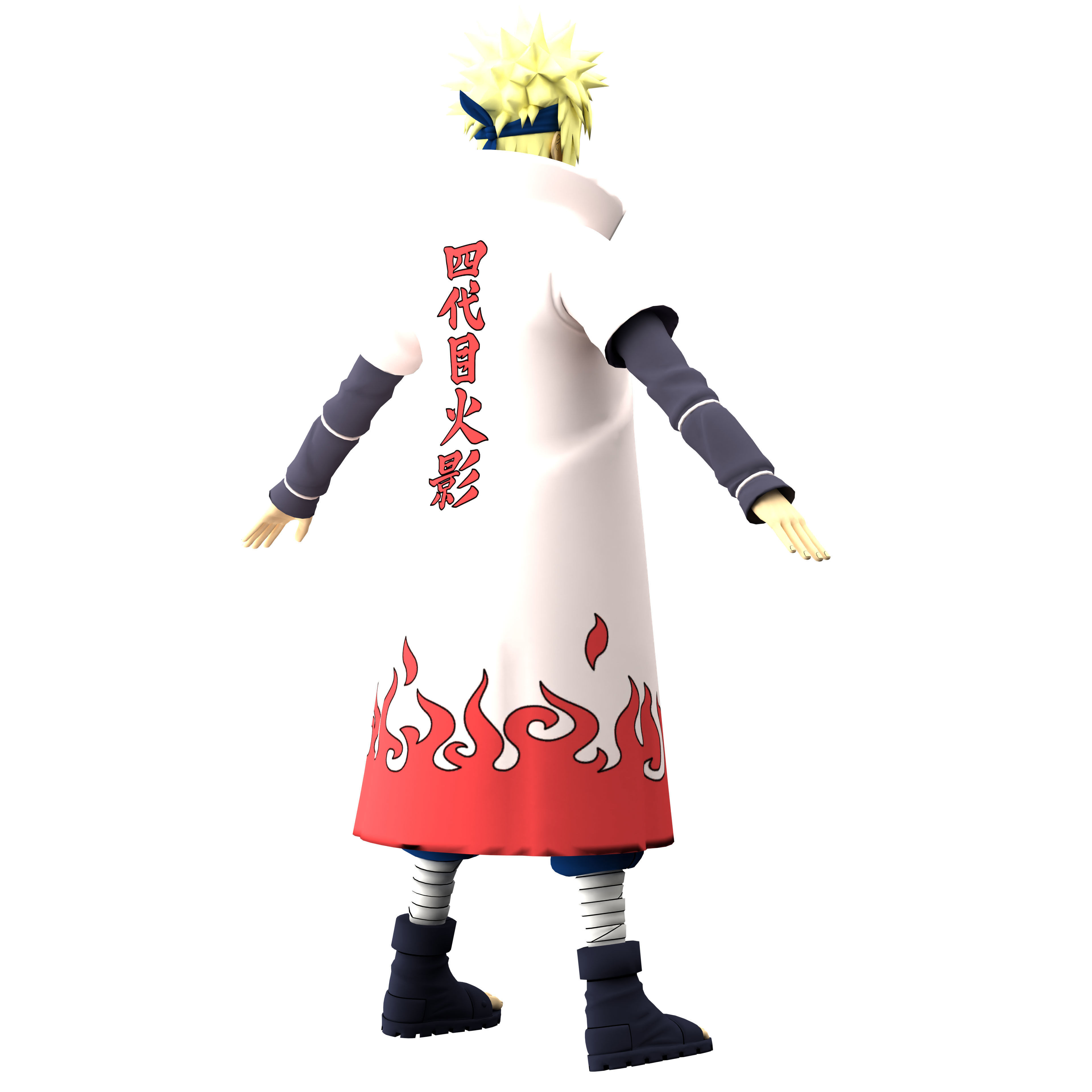 3D model Minato Namikaze VR / AR / low-poly | CGTrader