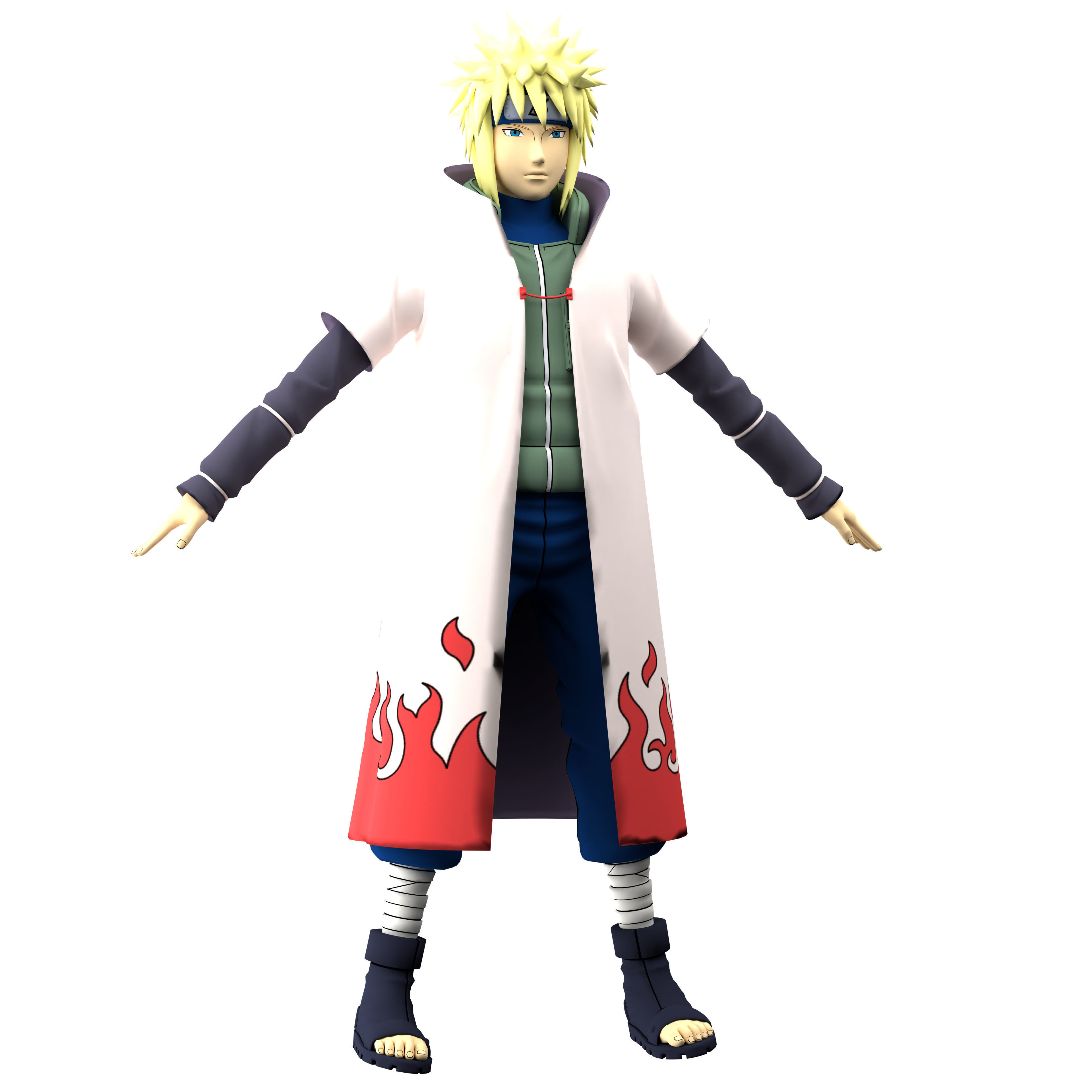3D model Minato Namikaze VR / AR / low-poly | CGTrader