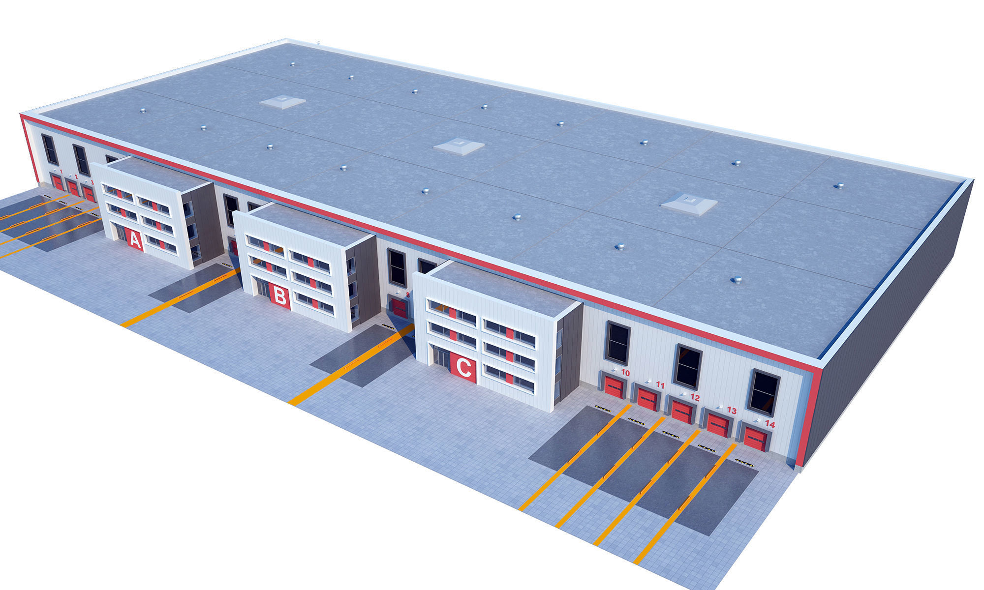 Logistics Center Collection 3D model | CGTrader