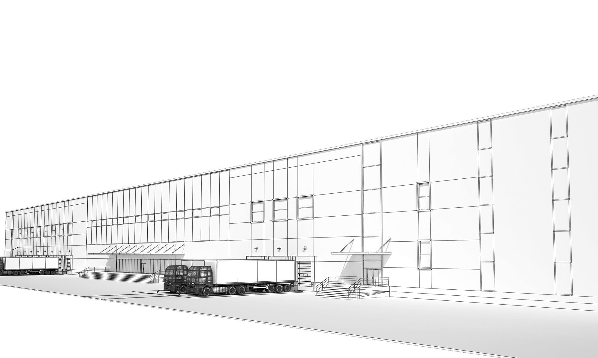 Logistics Center Collection 3D model | CGTrader