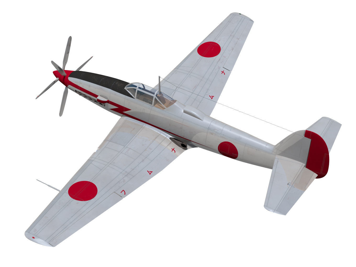Kawasaki Ki64 3D model | CGTrader