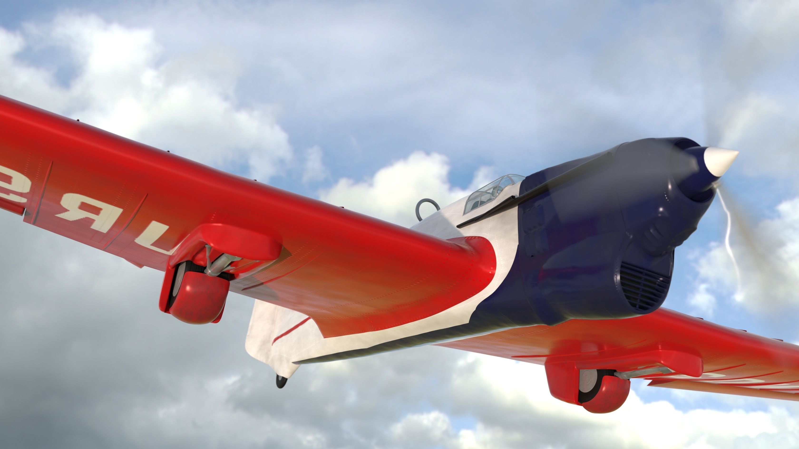 Tupolev ant-25 3D model rigged | CGTrader