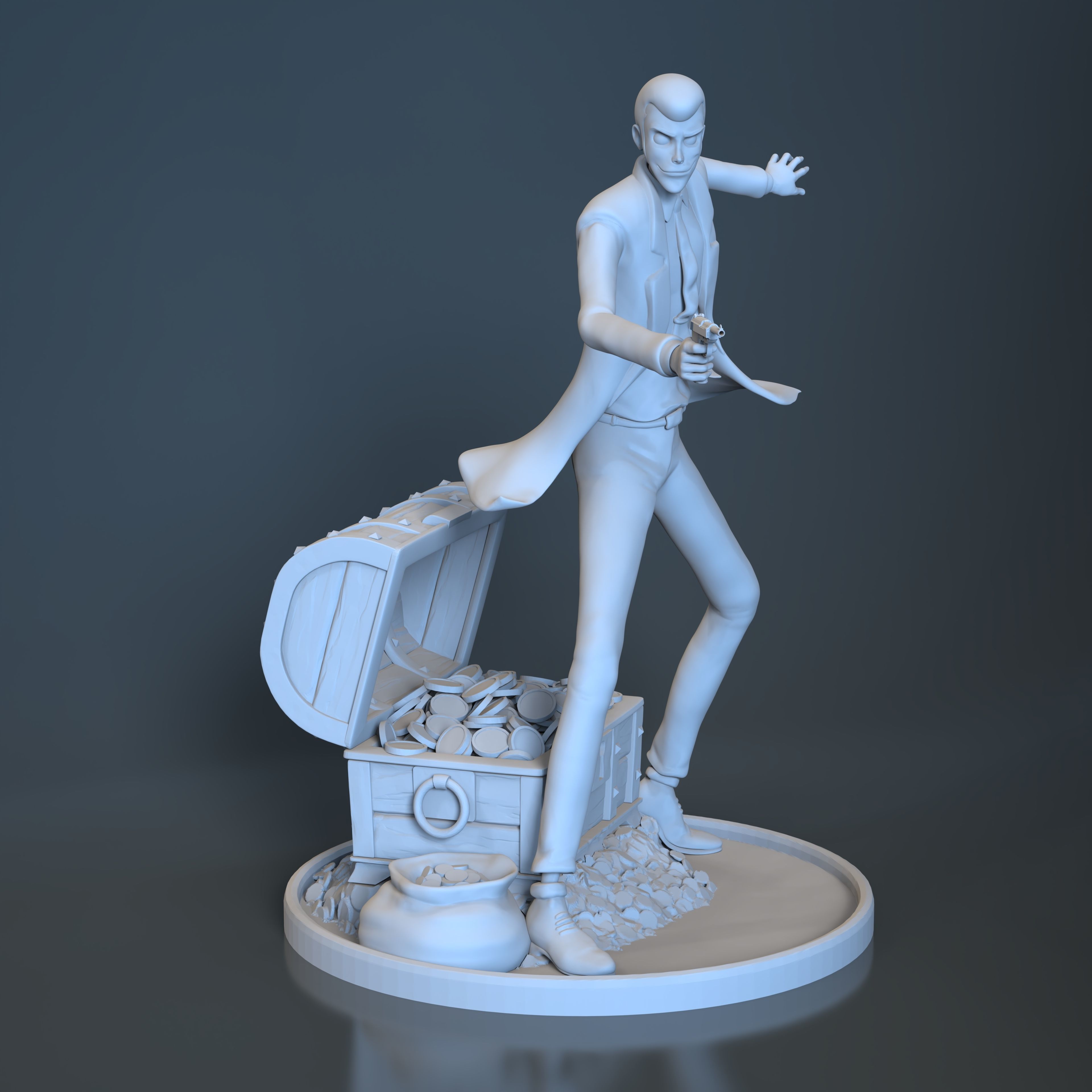 Lupin III 3D model 3D printable | CGTrader
