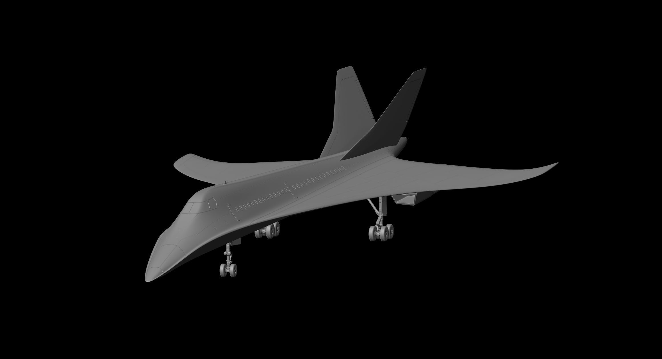 Concorde Prototype Aircraft Future File STL for 3D Printing 3D model 3D ...
