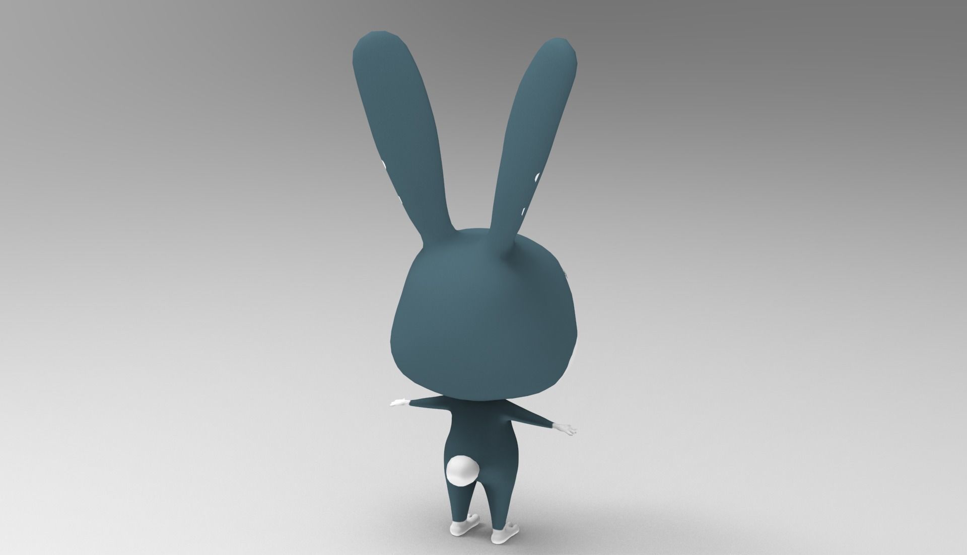 Rabbit Cartoon 3D free VR / AR / low-poly 3D model | CGTrader