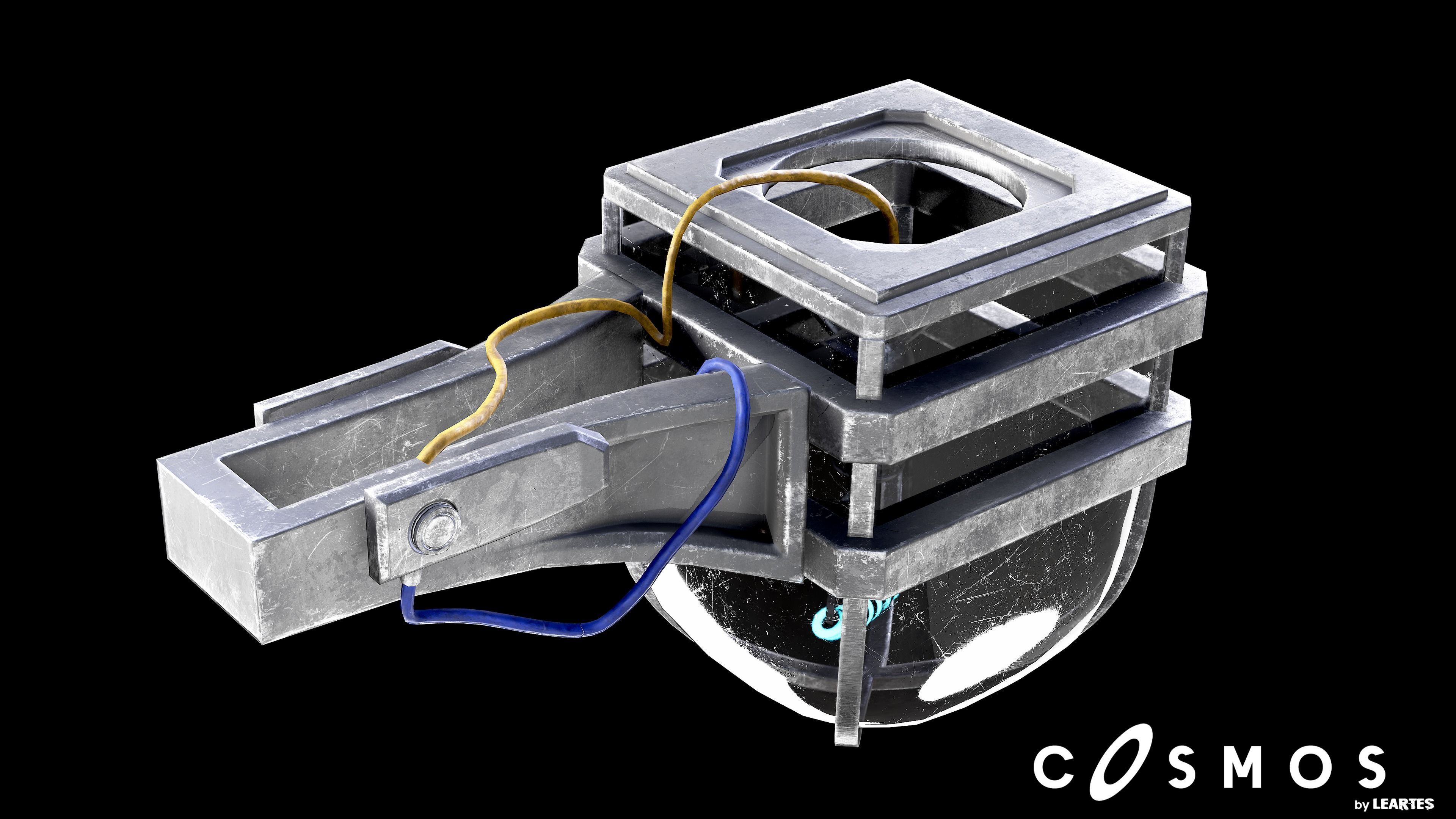 3D model Cyberpunk Wall Light - 4 VR / AR / low-poly | CGTrader