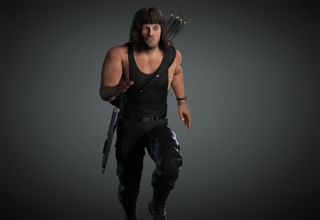 Rambo 3D Model man with bow and arrow 3D model | CGTrader