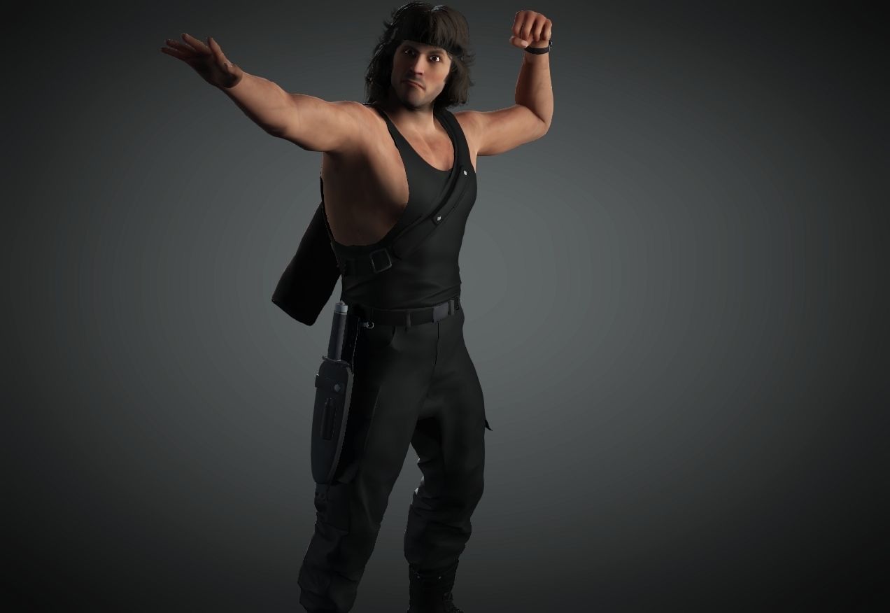 Rambo 3D Model man with bow and arrow 3D model | CGTrader
