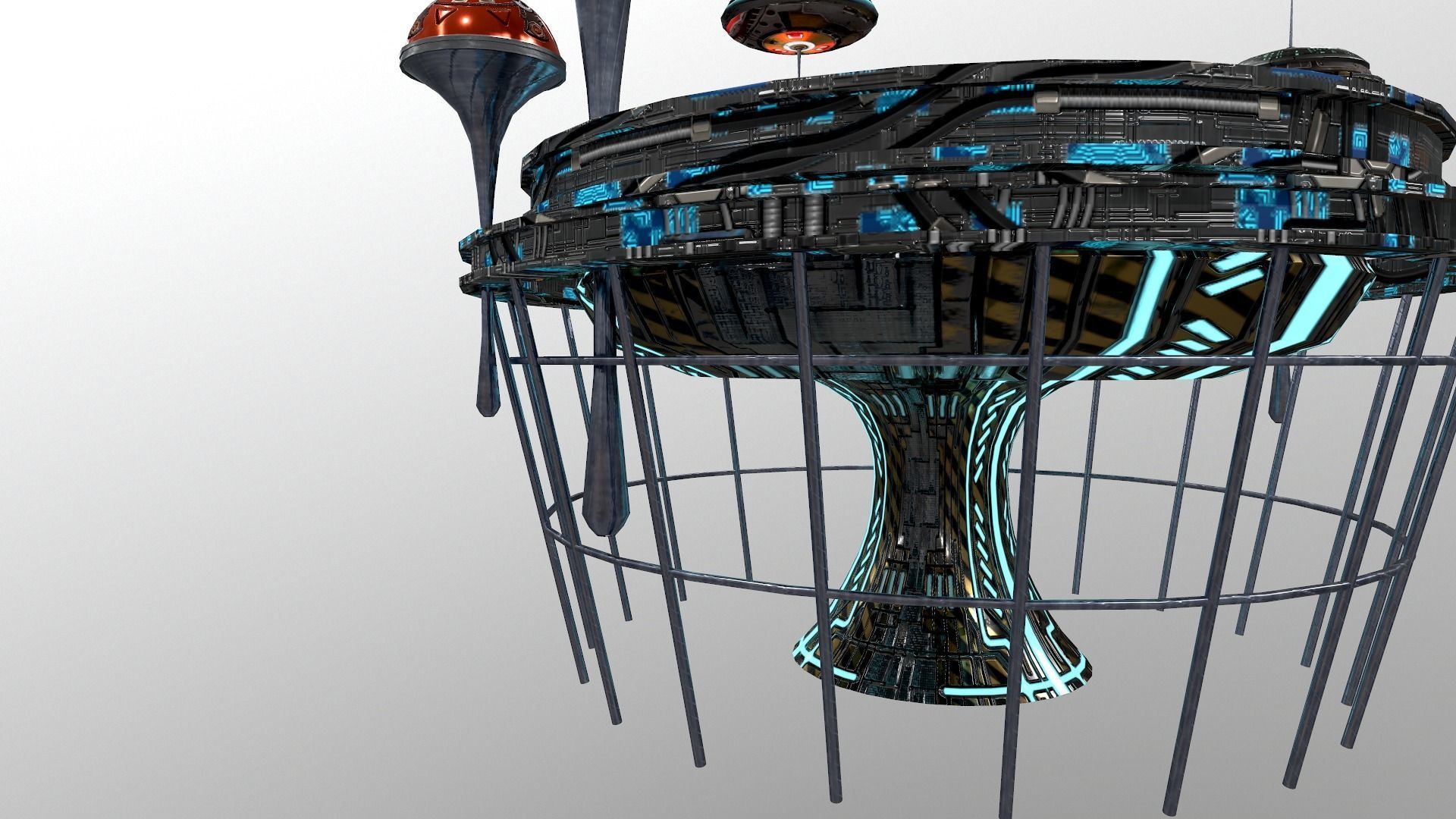 3D model Sci-Fi Platform VR / AR / low-poly | CGTrader
