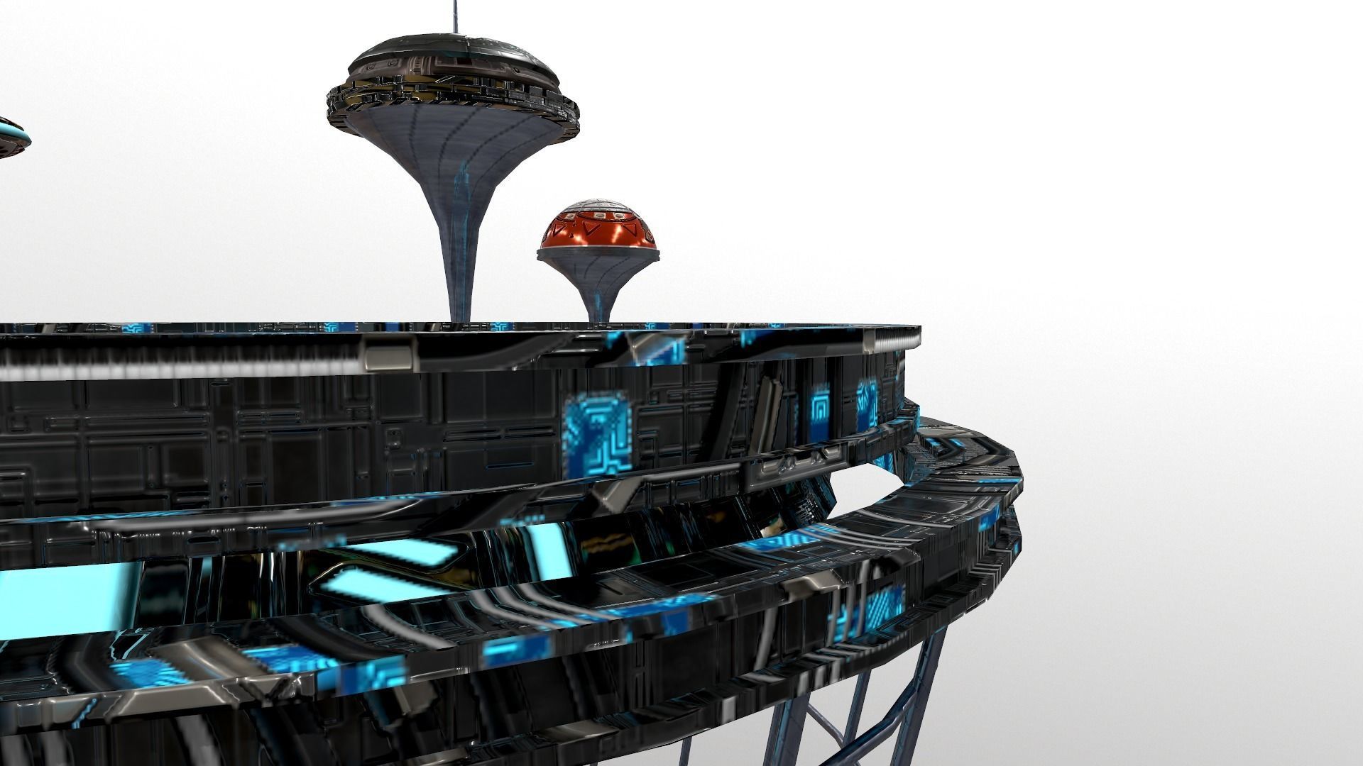 3D model Sci-Fi Platform VR / AR / low-poly | CGTrader