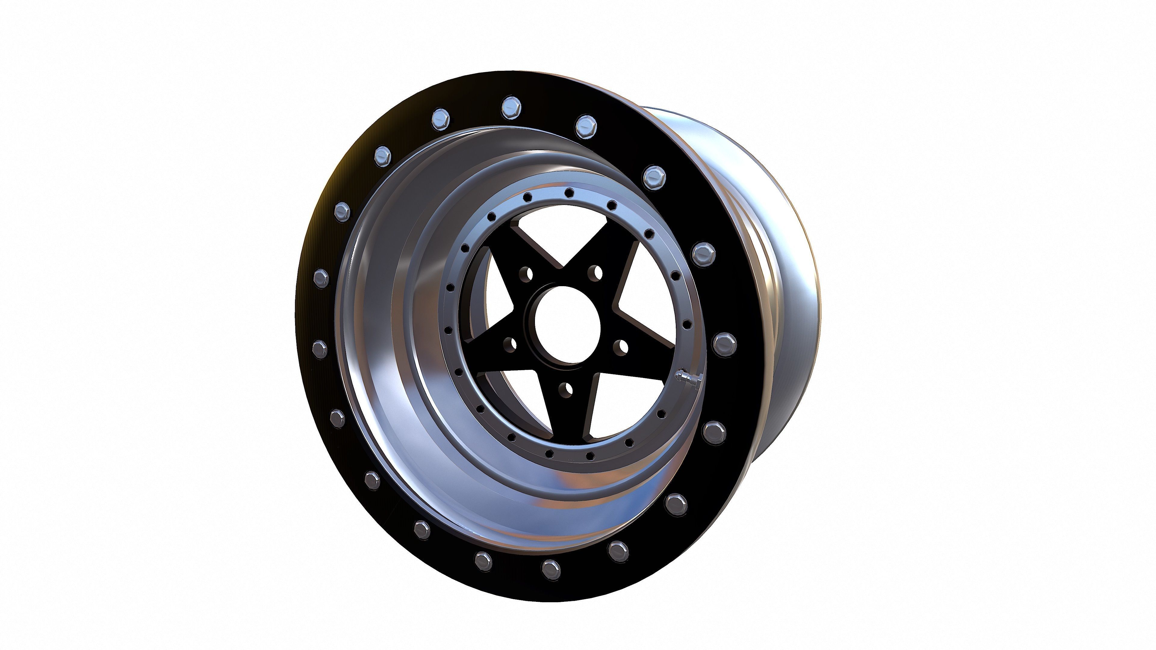 Drag Wheel rear 3D model | CGTrader