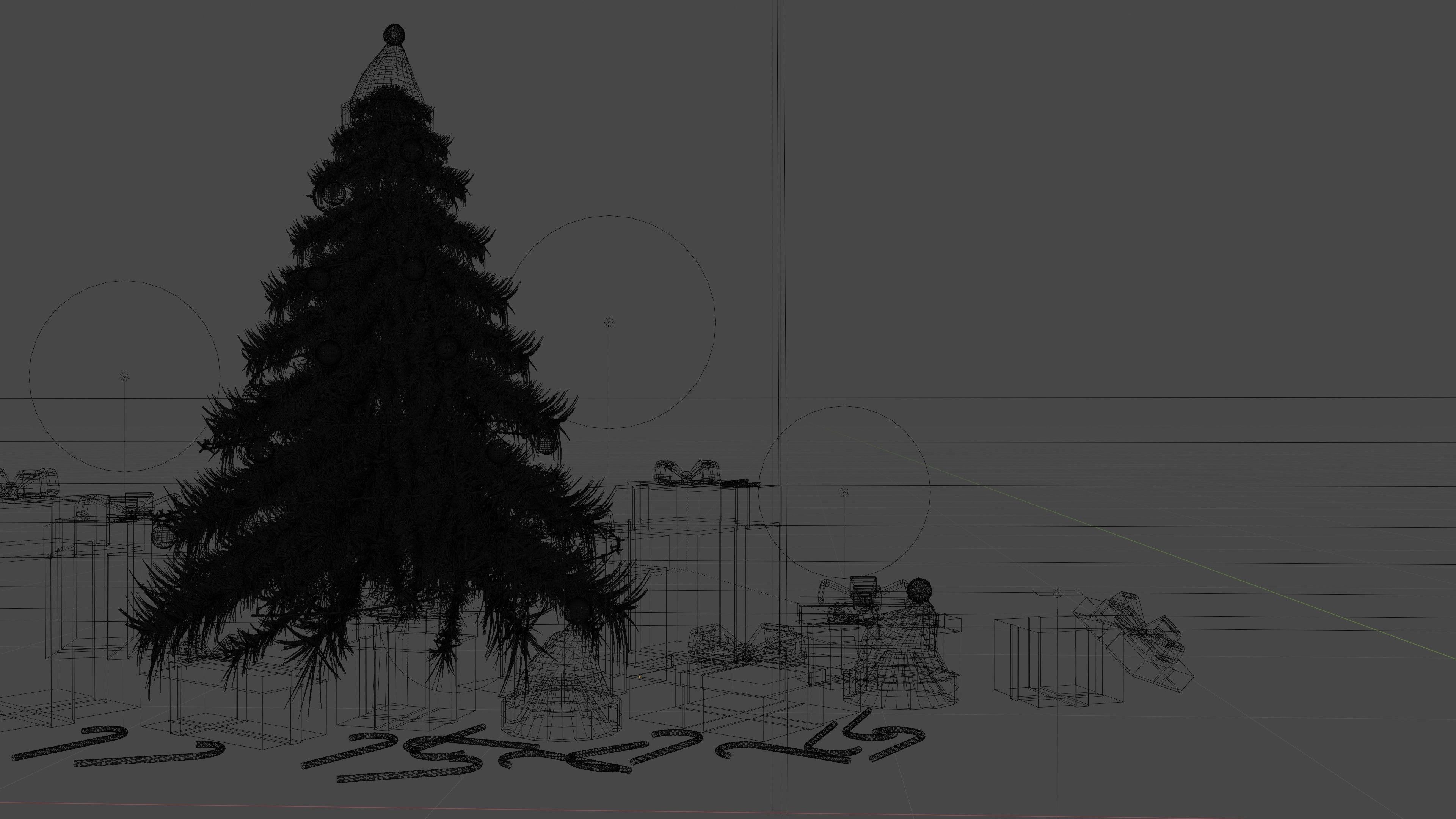 3D christmas scene pack objects 3D model | CGTrader