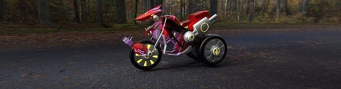 3D model Dragon Bike for game props VR / AR / low-poly | CGTrader