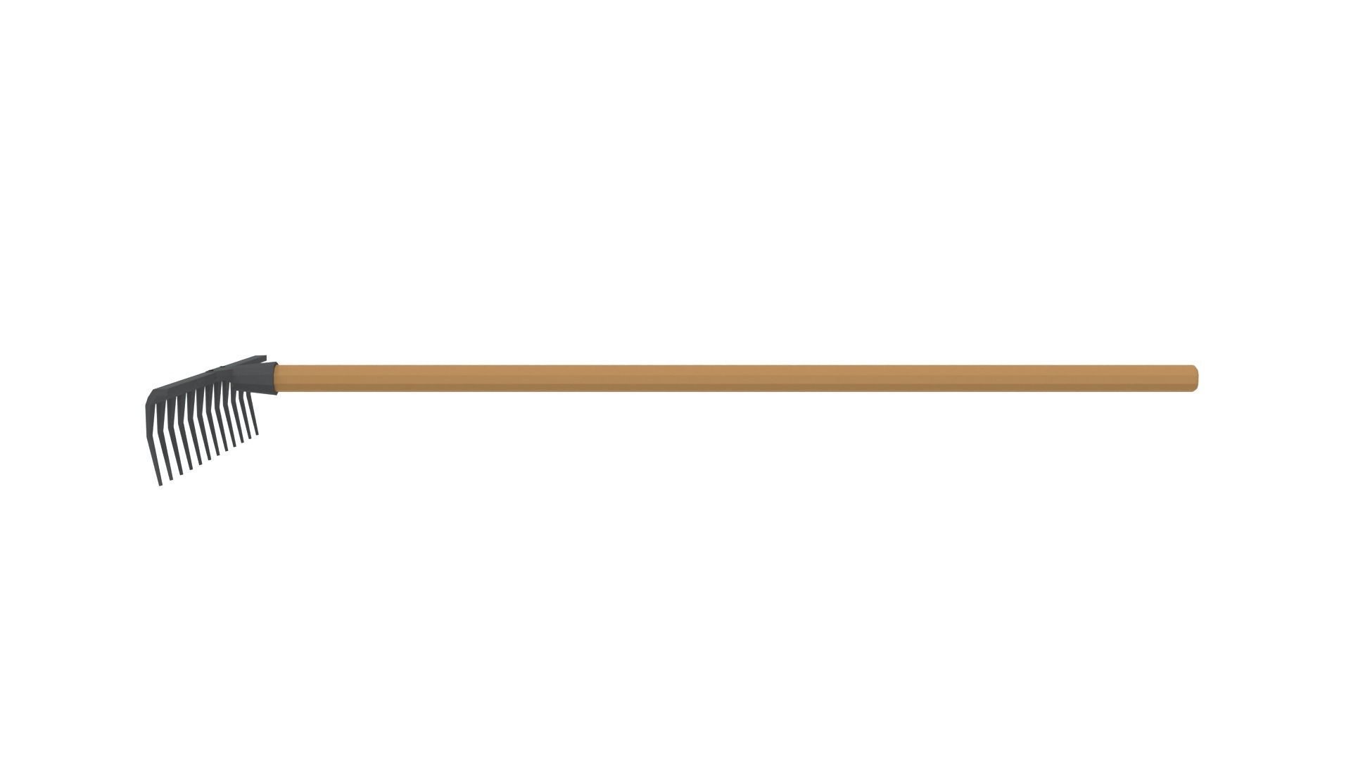 3D model Low Poly Cartoon Rake VR / AR / low-poly | CGTrader
