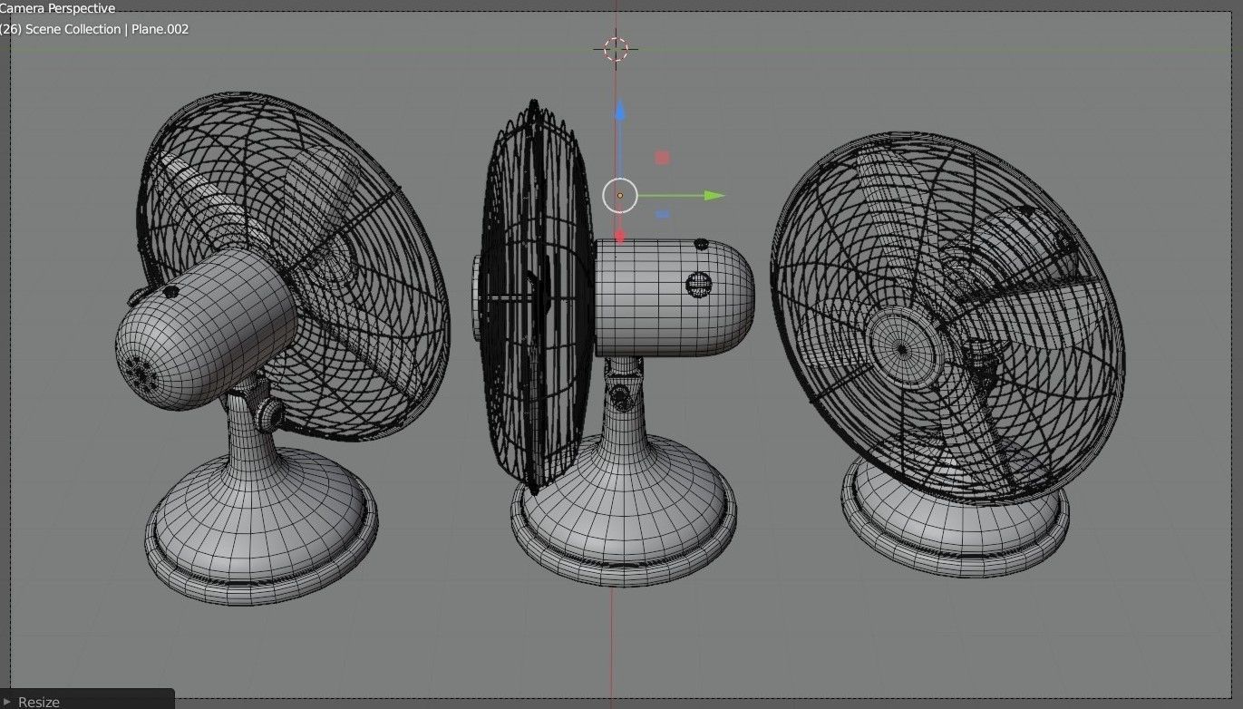 Desk fan pack 3D model | CGTrader