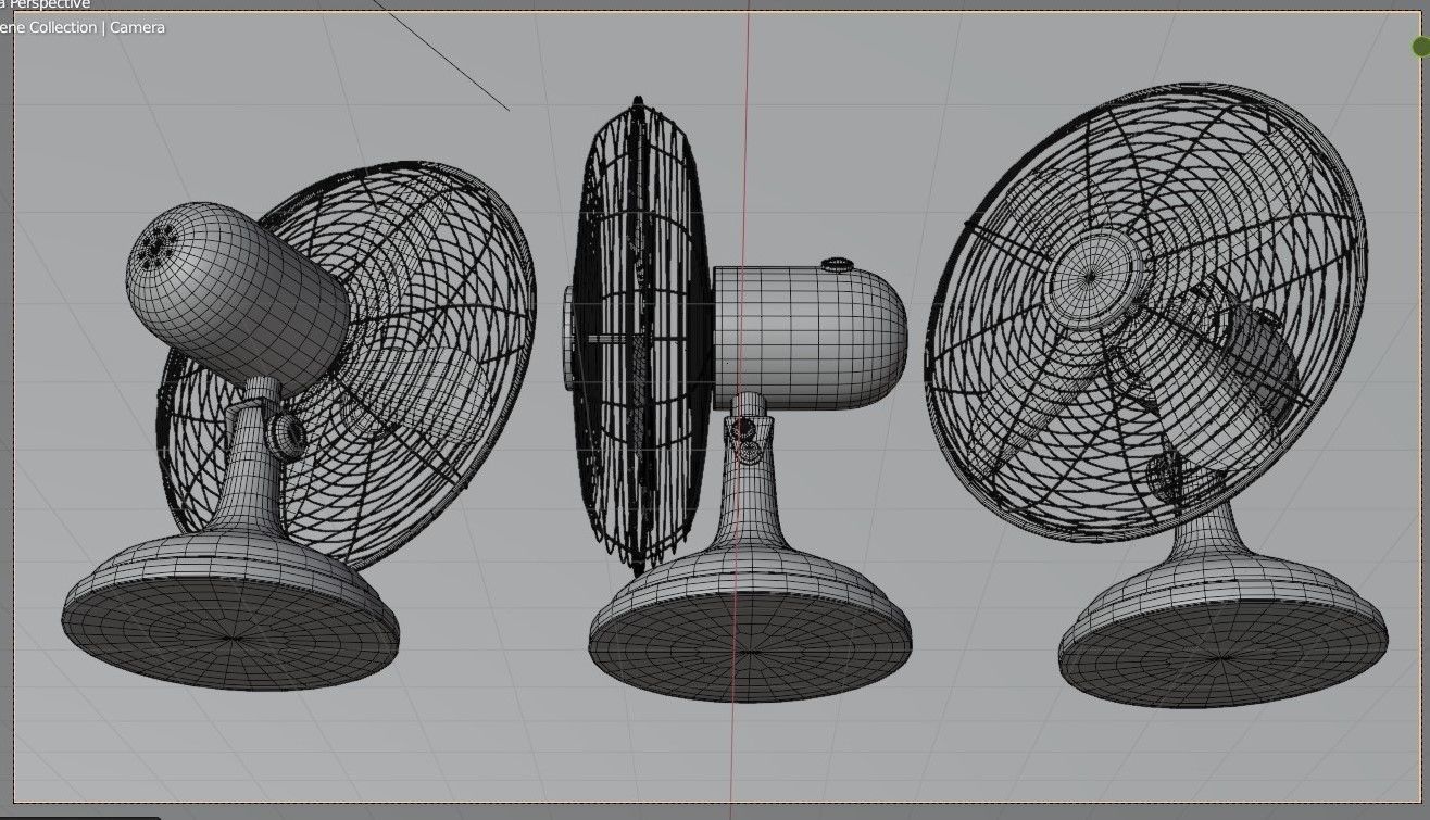 Desk fan pack 3D model | CGTrader