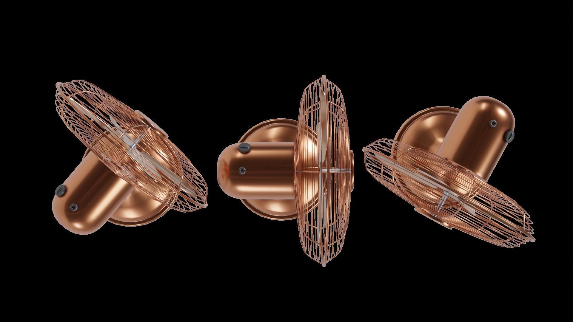 Desk fan pack 3D model | CGTrader