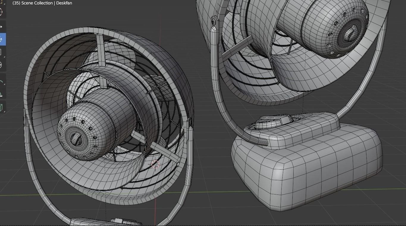 Desk fan pack 3D model | CGTrader