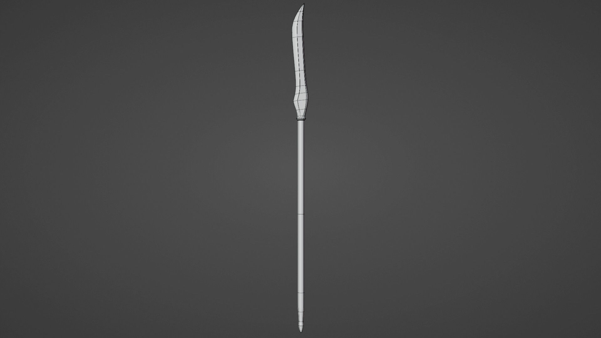 3D model Glaive long stick VR / AR / low-poly | CGTrader