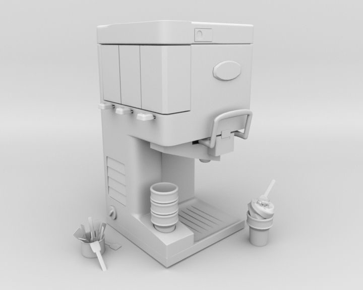 3D Ice cream machine 3D model | CGTrader