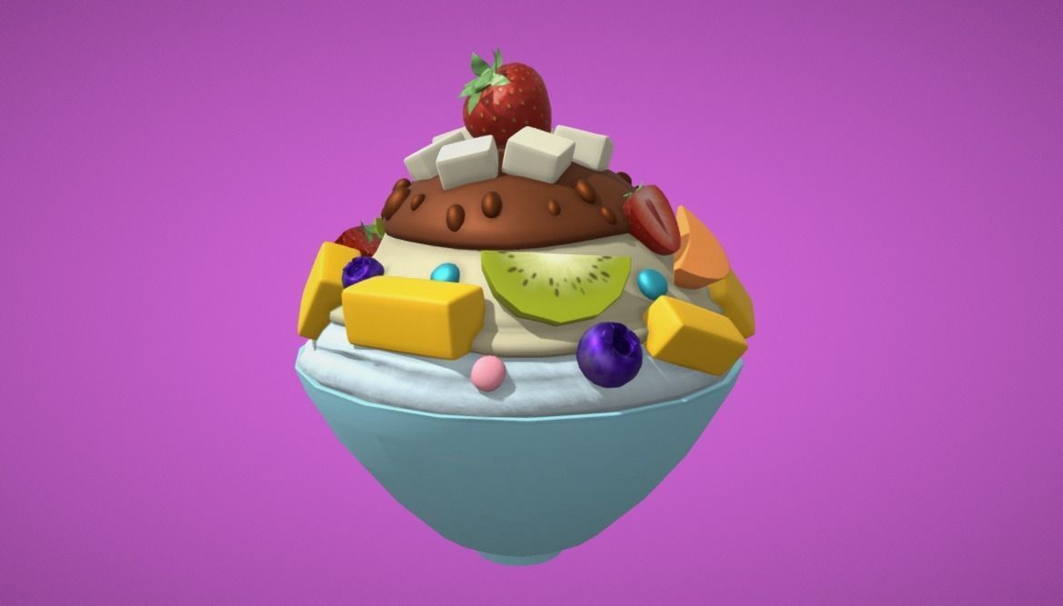 shaved ice 3D model | CGTrader