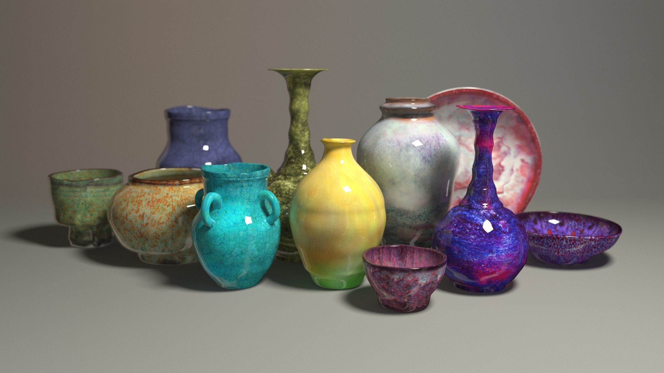 Porcelain pottery model of jun porcelain-ALL 3D model | CGTrader