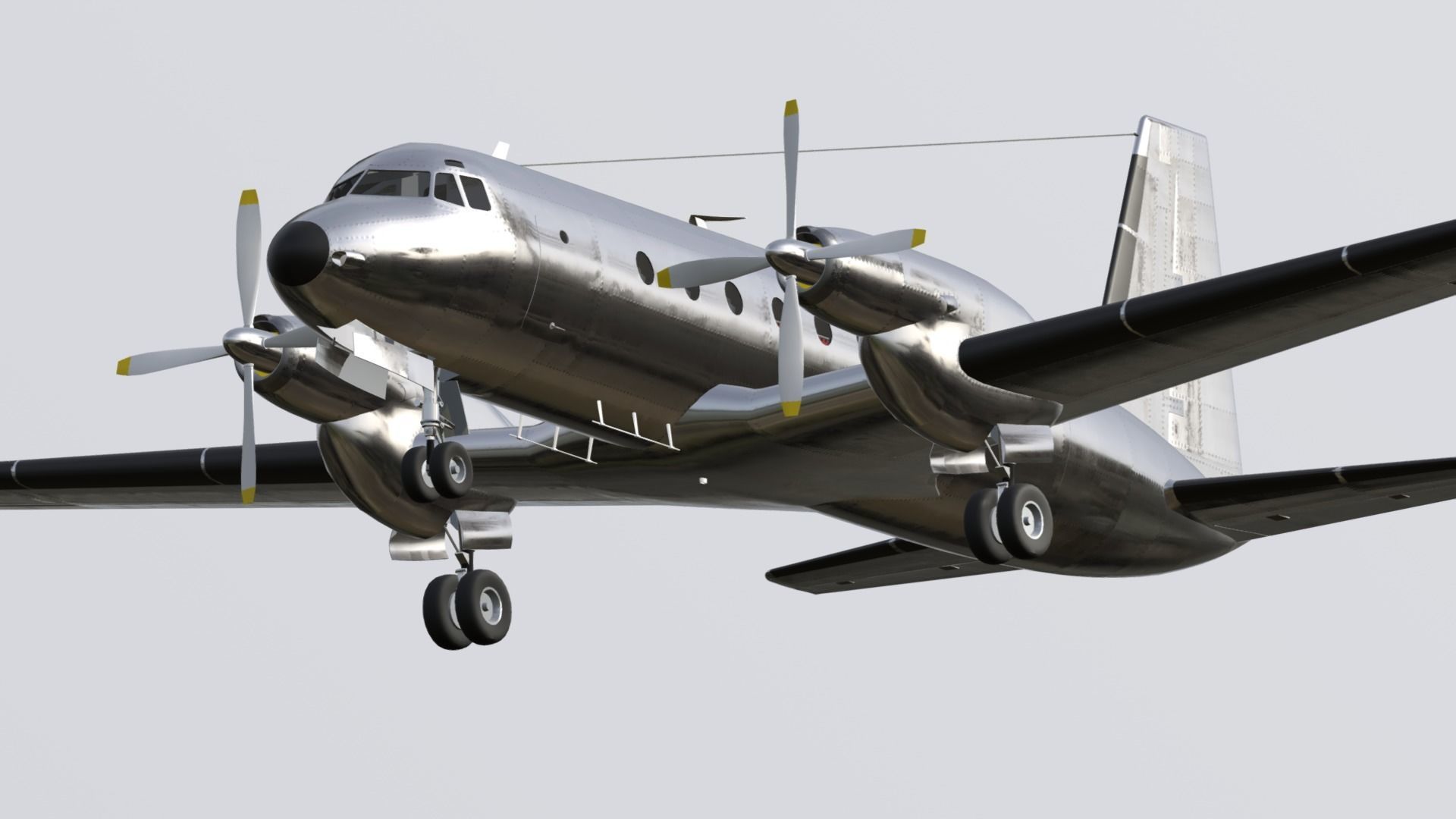 3D model Hawker Siddeley HS 748 Clean Livery VR / AR / low-poly | CGTrader