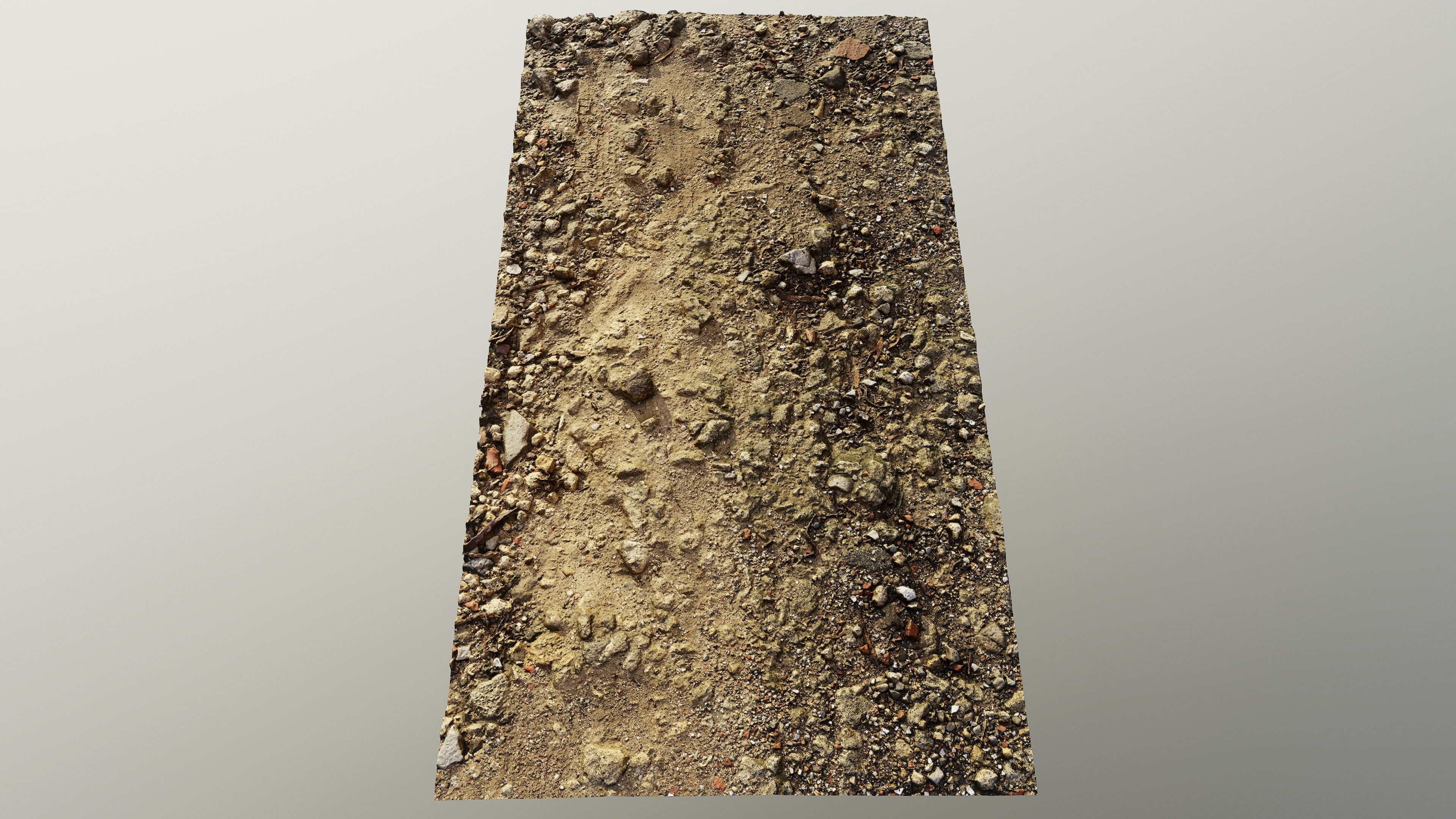 Pebbles road 2 photoscan 3D model | CGTrader
