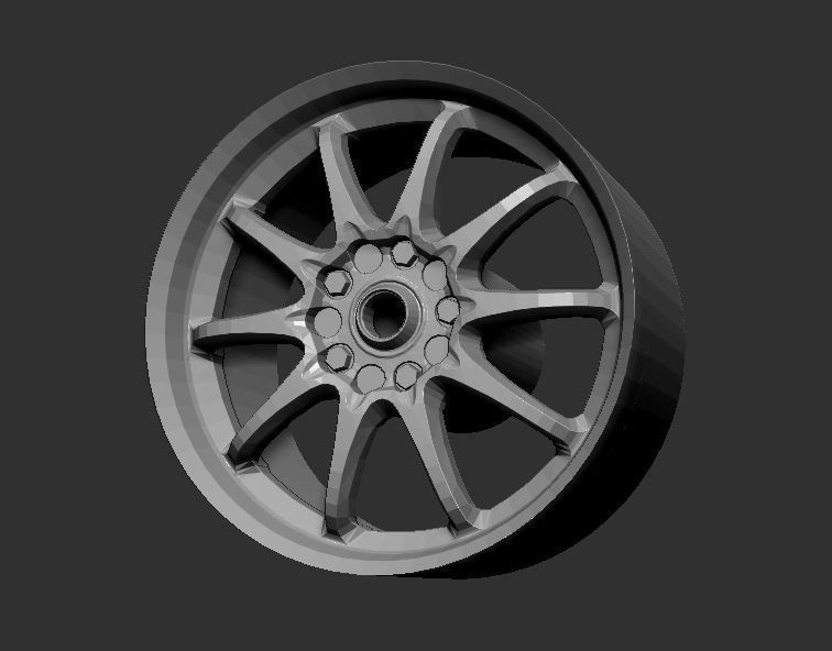 Volk Rays CE28 Wheels 3D Print Ready 3D print model Rims CE 28 3D model ...