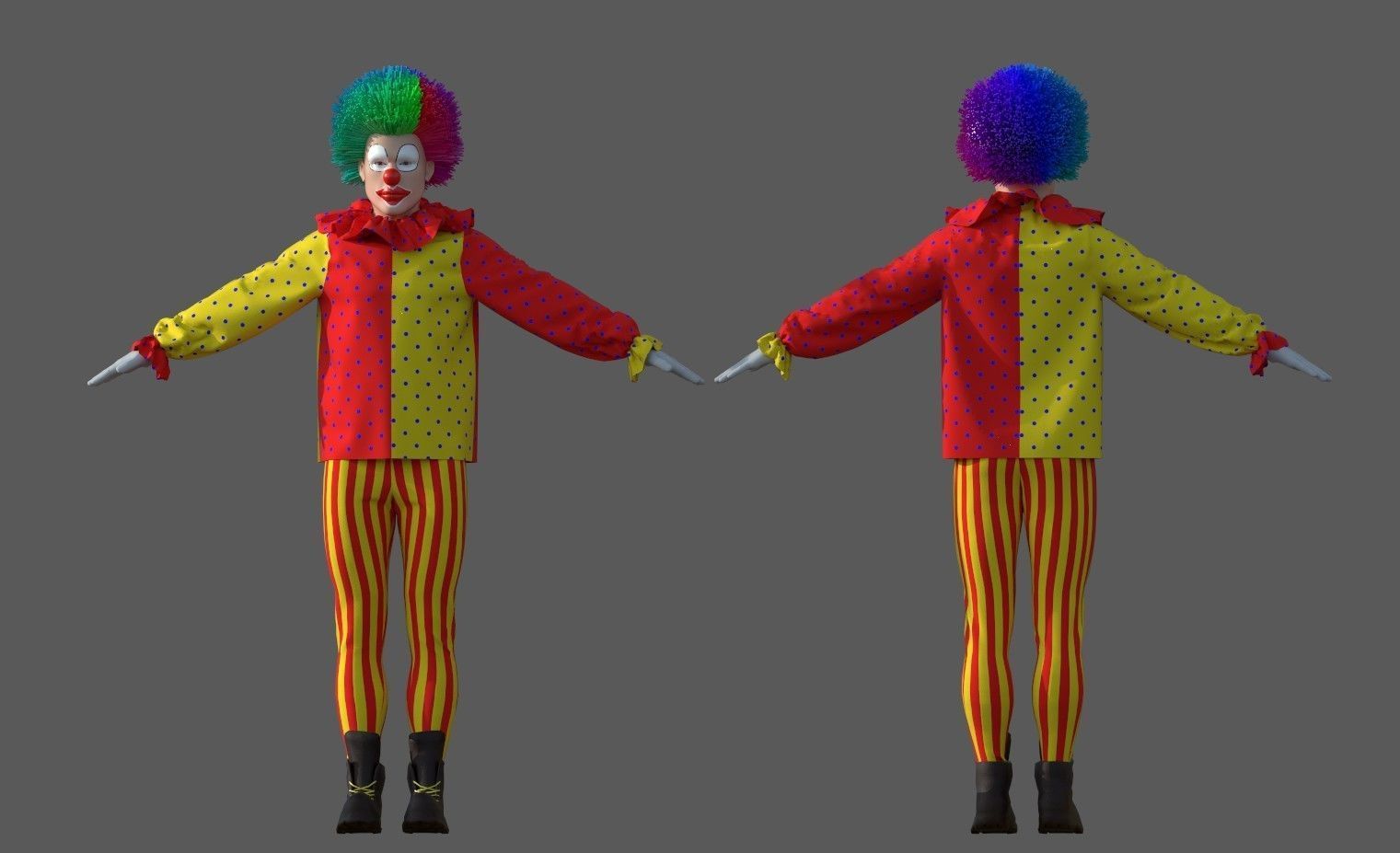 3D model Clown Jester VR / AR / low-poly | CGTrader