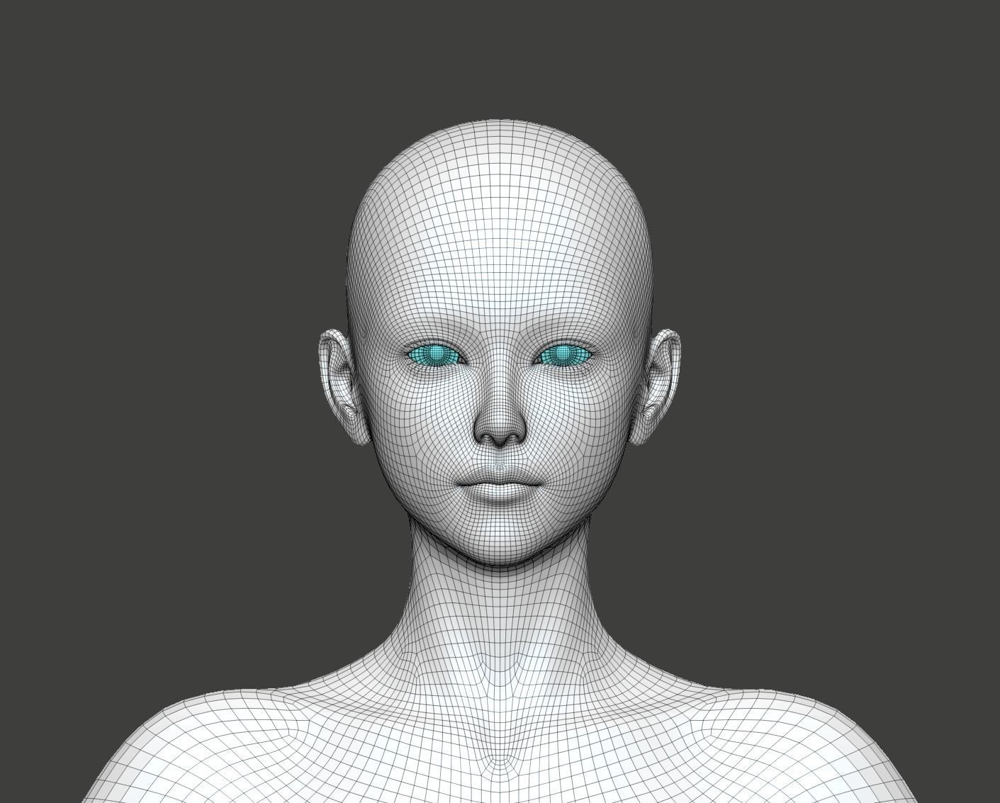3D model Female 03 Base Mesh VR / AR / low-poly | CGTrader