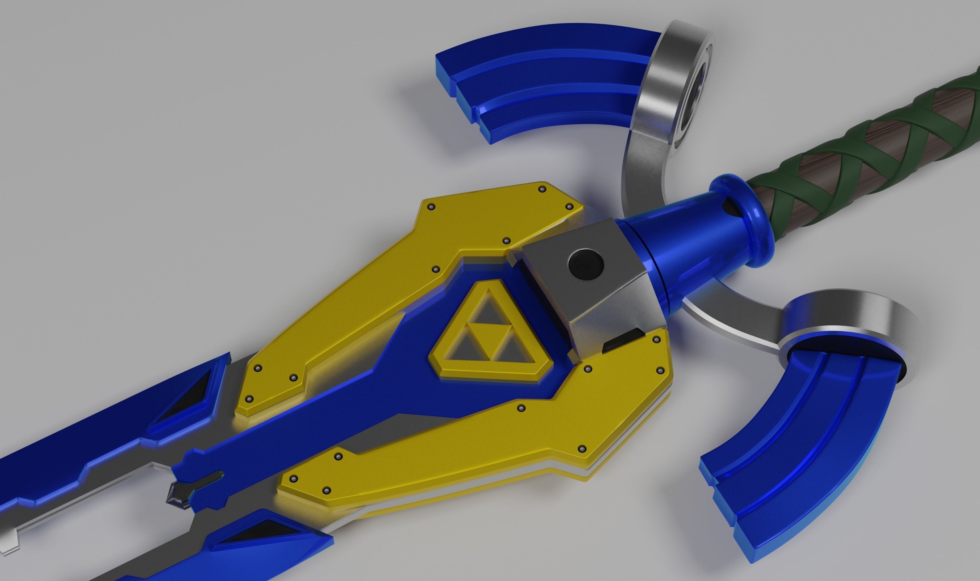 Futuristic Master Sword 3D model 3D printable | CGTrader