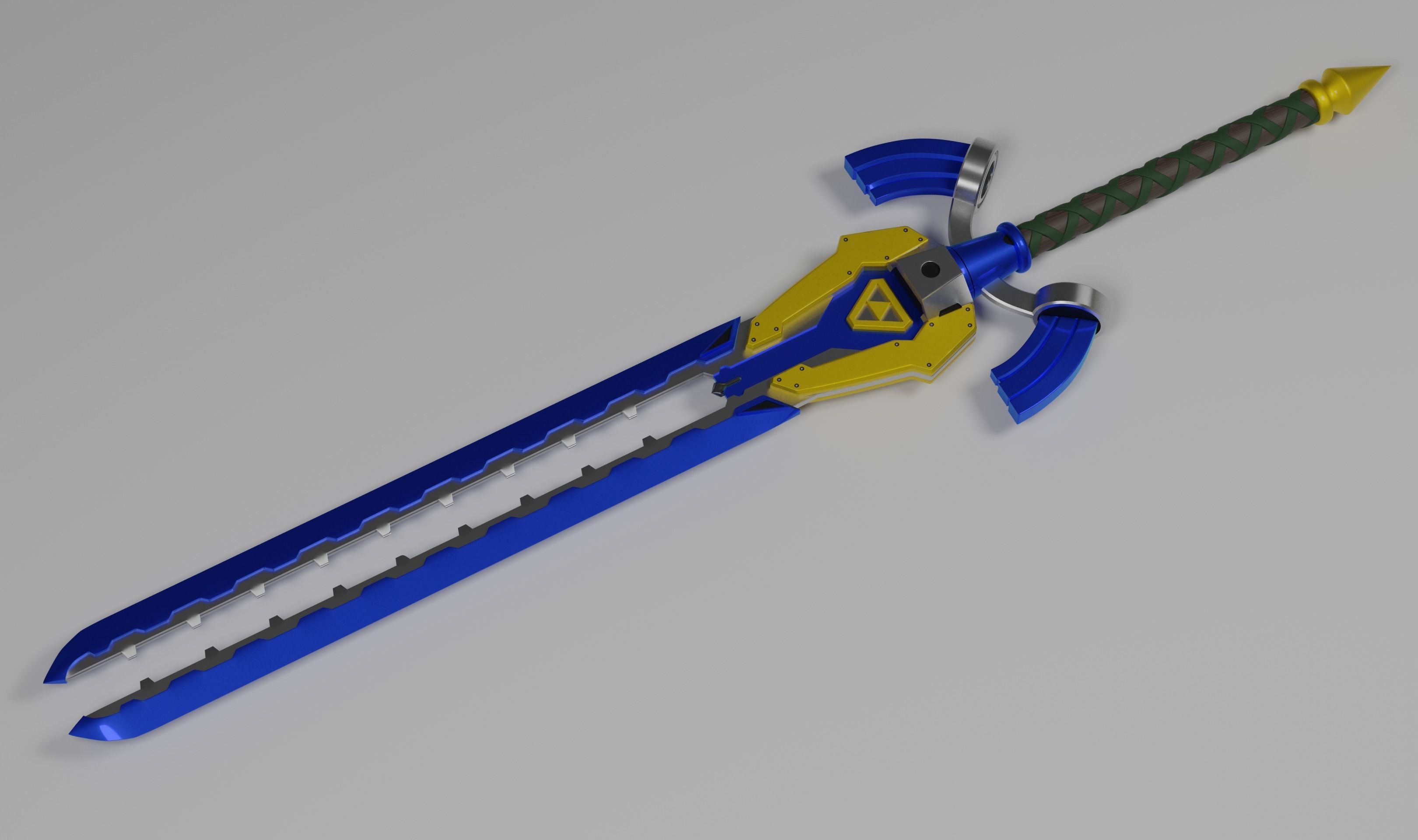Futuristic Master Sword 3D model 3D printable | CGTrader