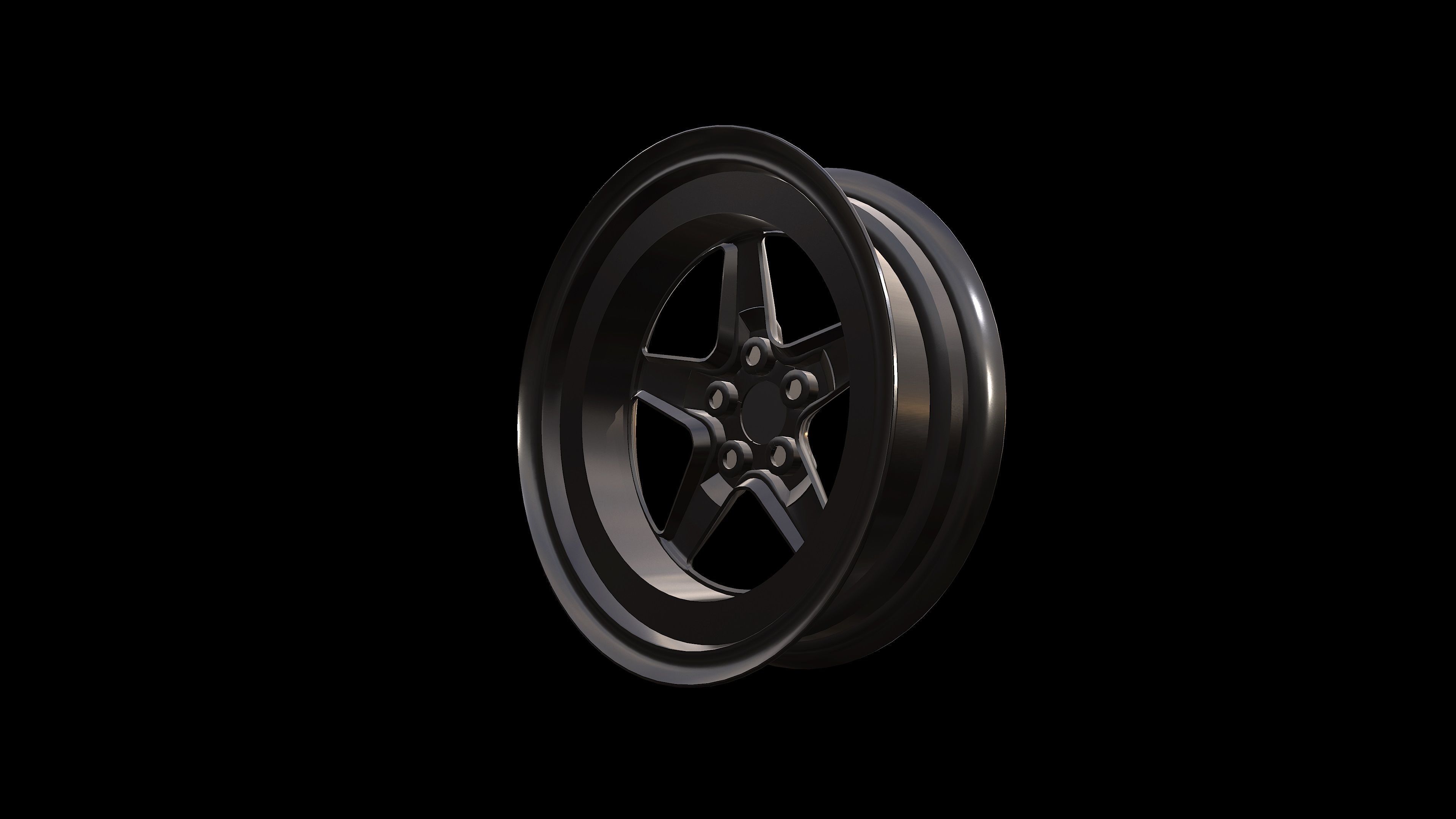 Race Star Wheels Drag Star 3D model | CGTrader