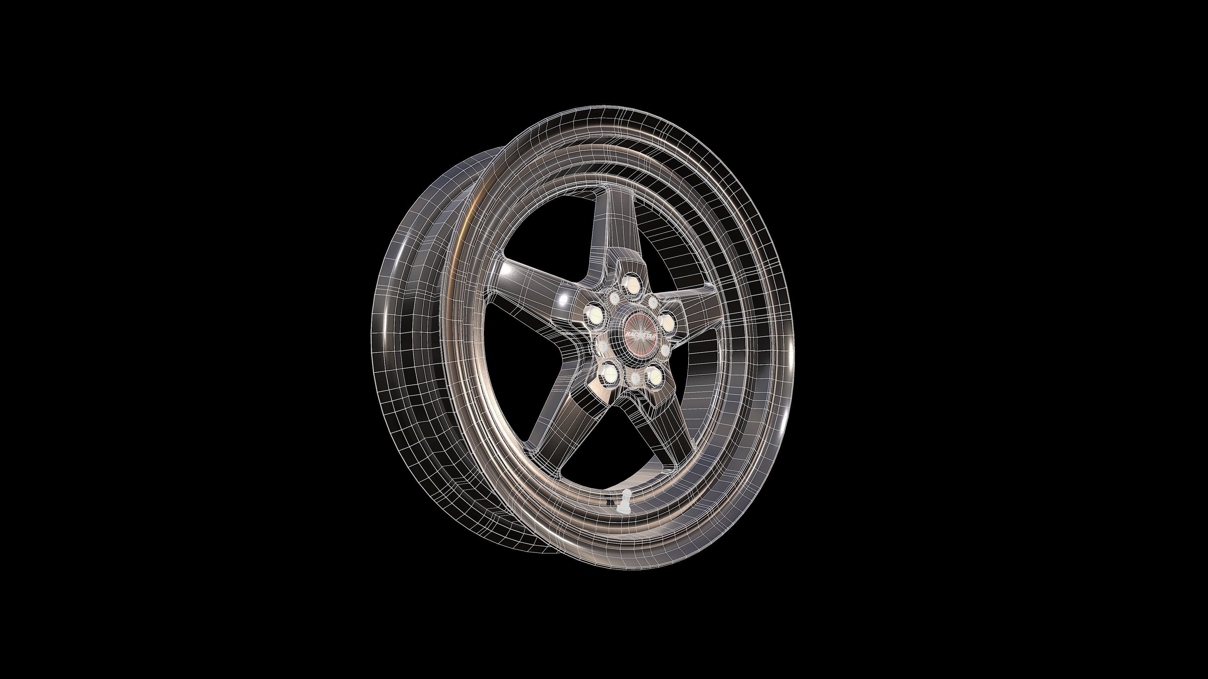 Race Star Wheels Drag Star 3D model | CGTrader