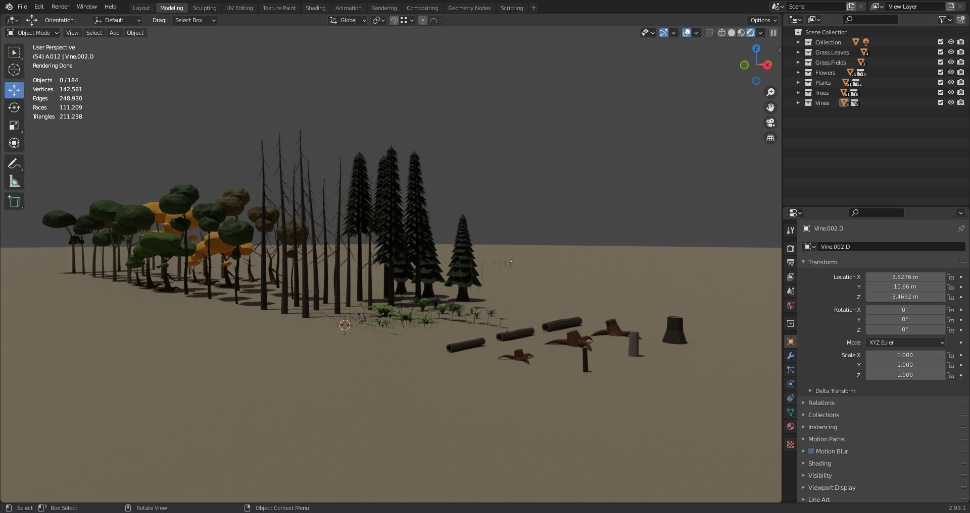 Low Poly Vegetation - 182 Object - PBR and No PBR - Unreal free VR / AR ...