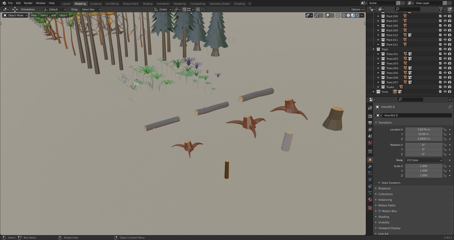 Low Poly Vegetation - 182 Object - PBR and No PBR - Unreal free VR / AR ...