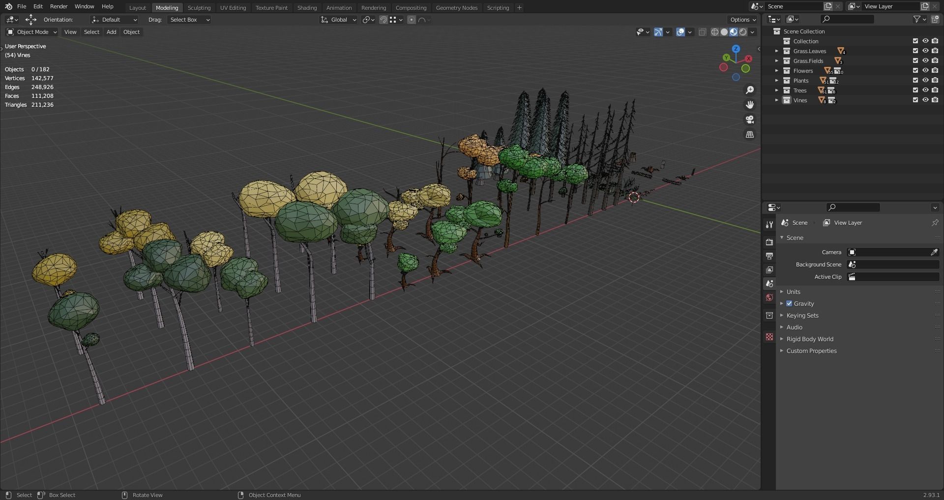 Low Poly Vegetation - 182 Object - PBR and No PBR - Unreal free VR / AR ...