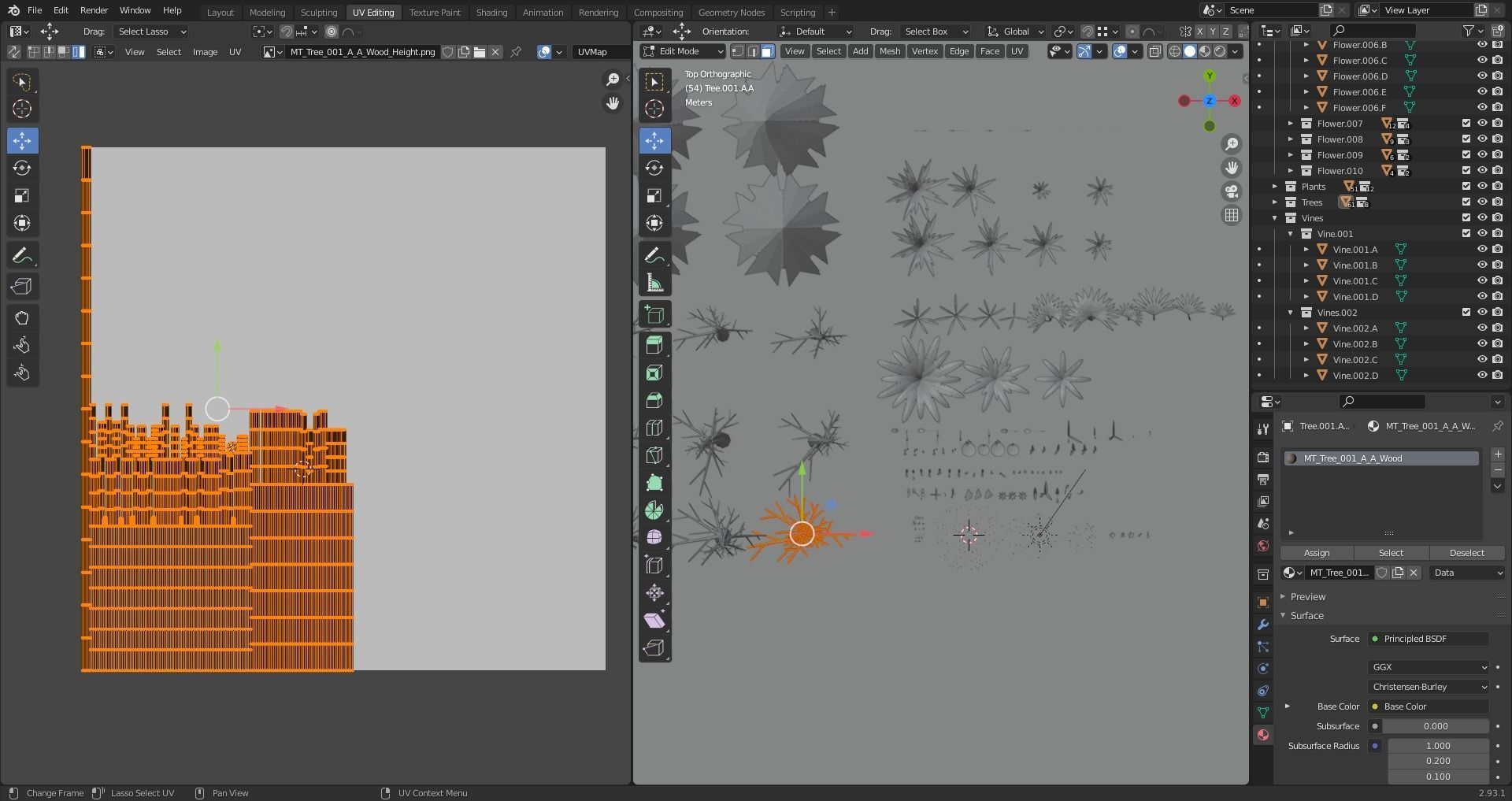 Low Poly Vegetation - 182 Object - PBR and No PBR - Unreal free VR / AR ...
