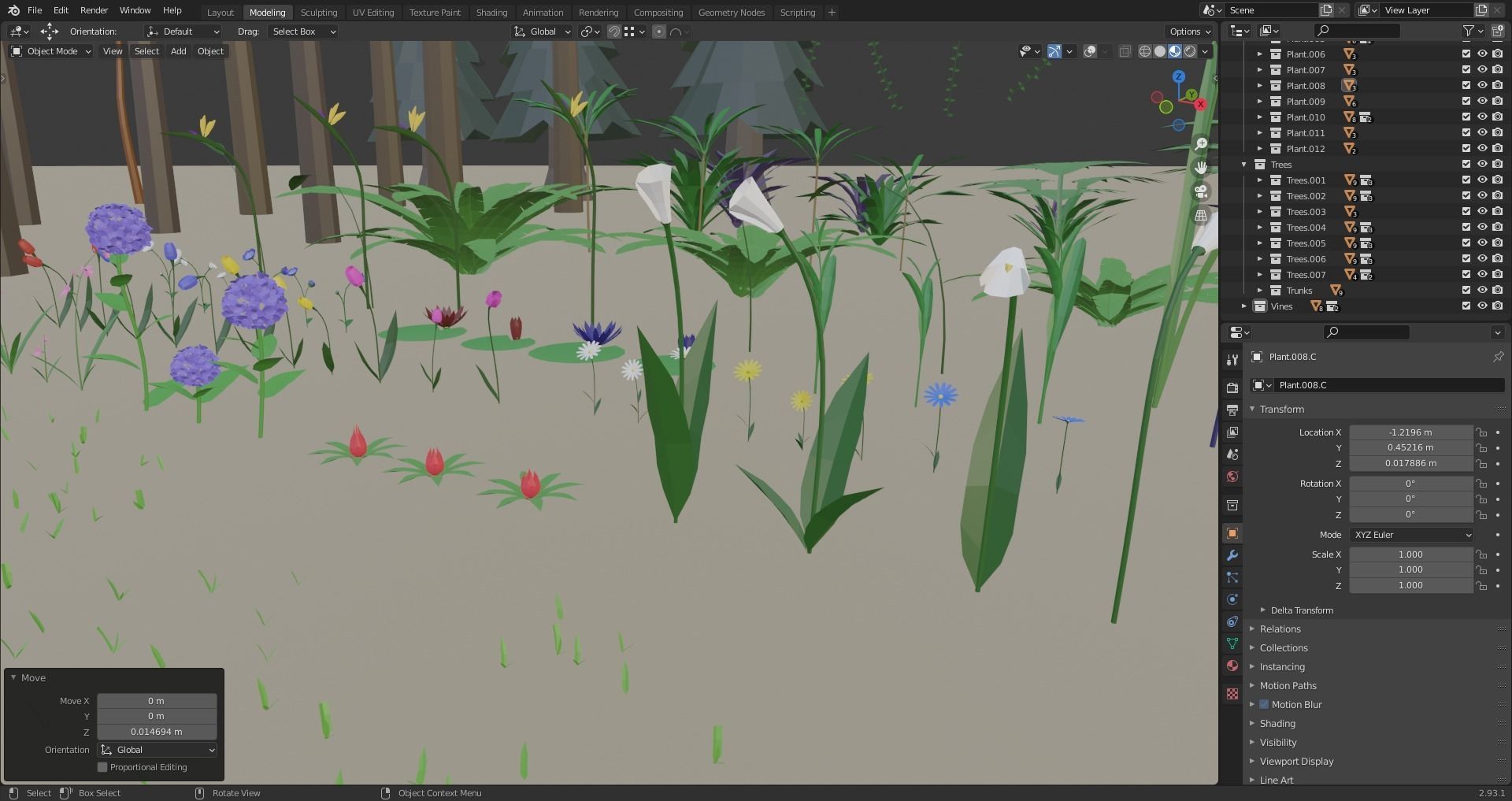 Low Poly Vegetation - 182 Object - PBR and No PBR - Unreal free VR / AR ...